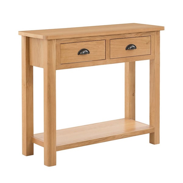 Norbury Console Table Oak Homebase