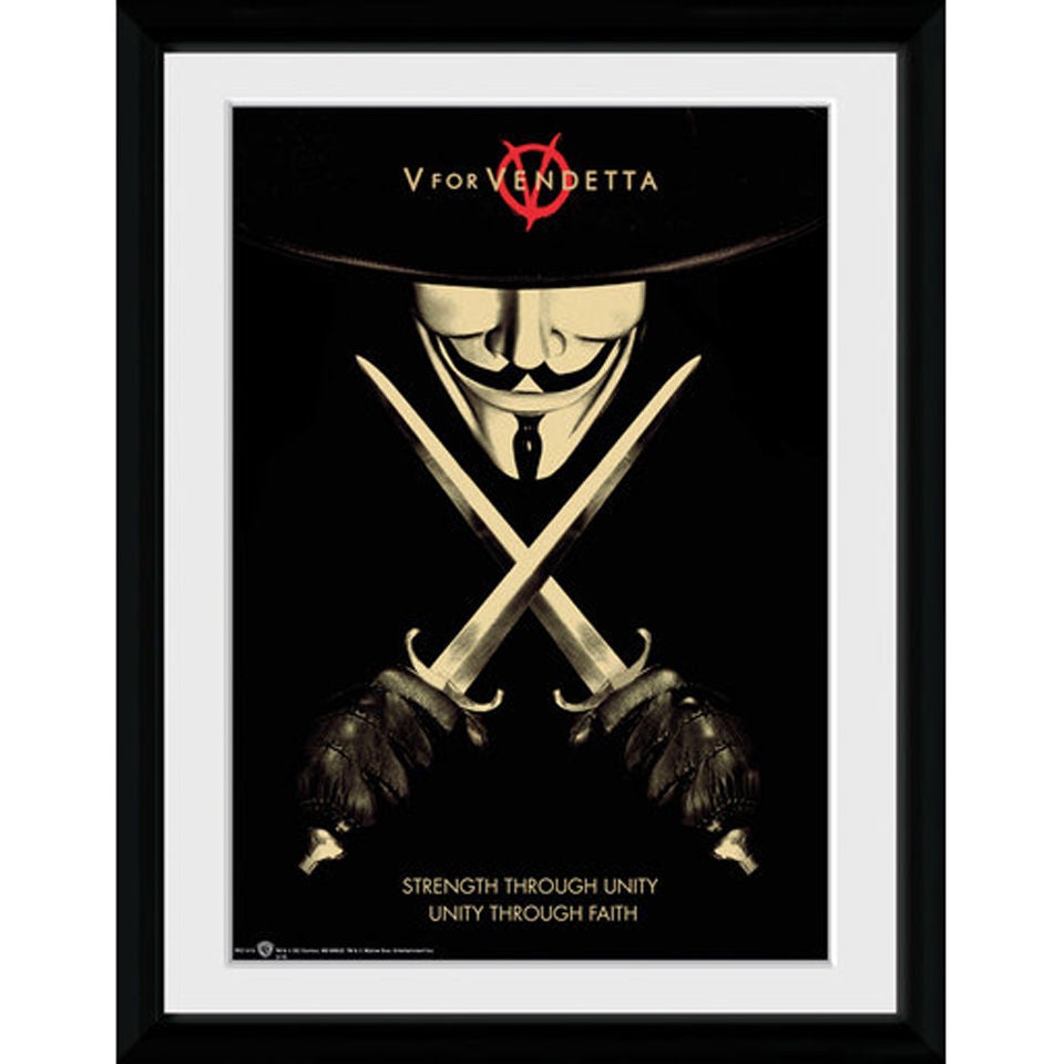 v for vendetta unity poster