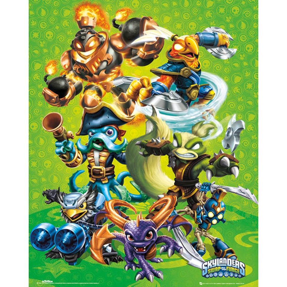 skylanders swap force poster