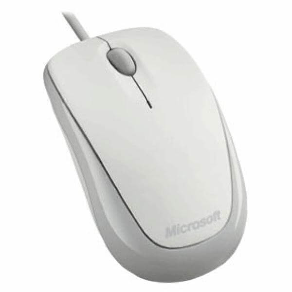 Microsoft Compact Optical Mouse 500 V2 White Computing - Zavvi US