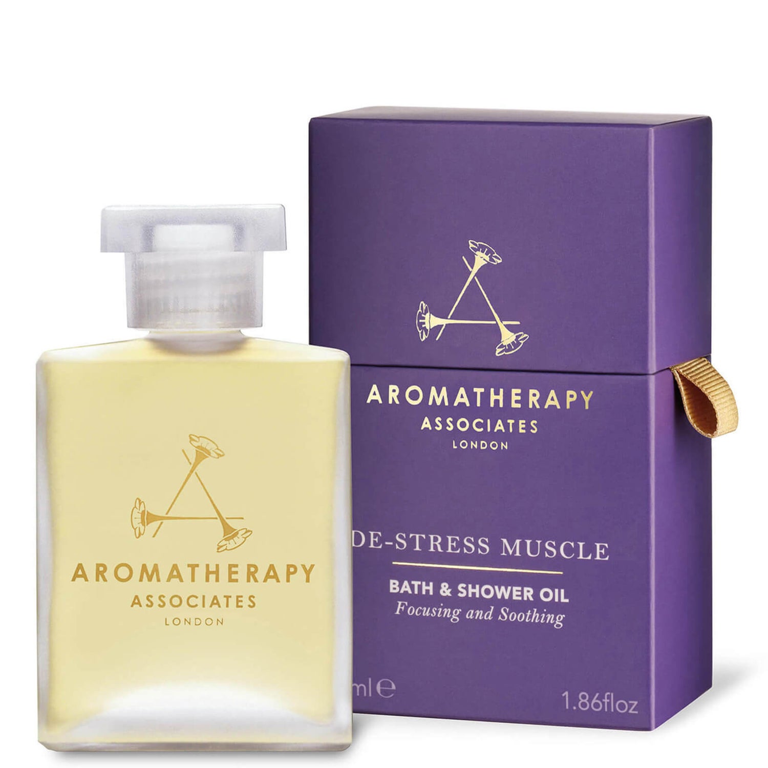 Aromatherapy Associates De-Stress Muscle Bath & Shower Oil (55ml ...