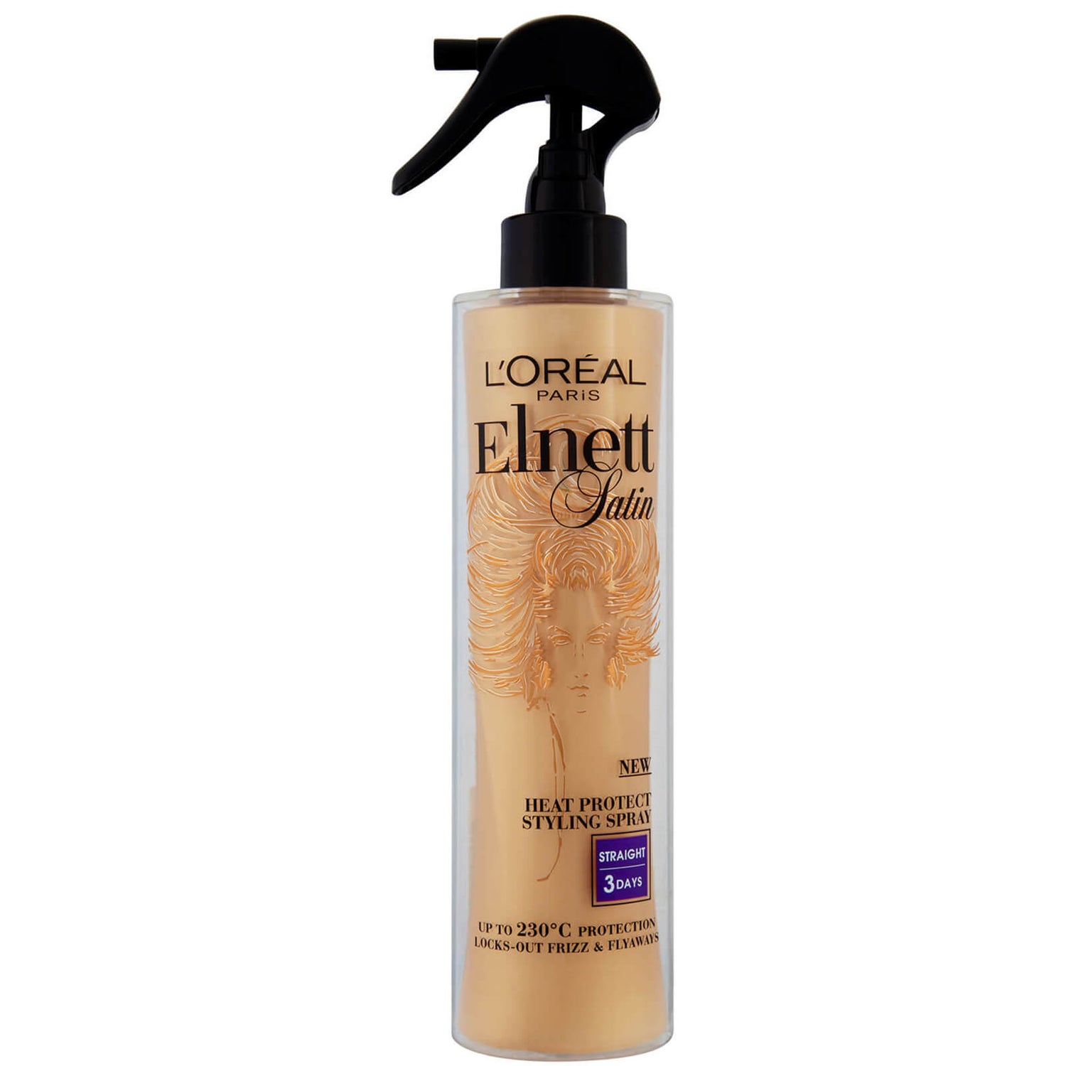 L'Oréal Paris Elnett Satin Heat Protect Spray - Straight (170ml) | HQ Hair