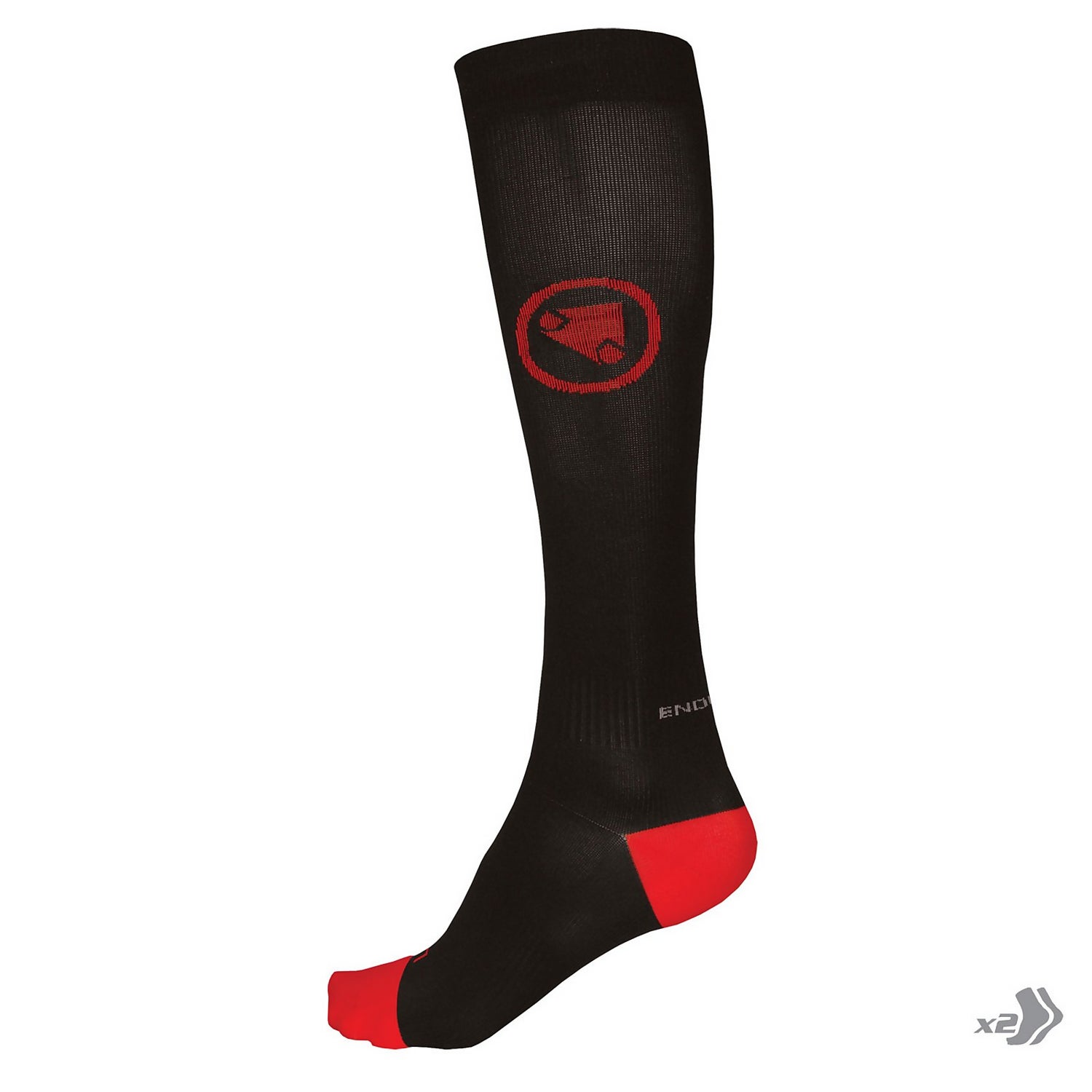 Compression Sock (Twin Pack) - Black | Endura