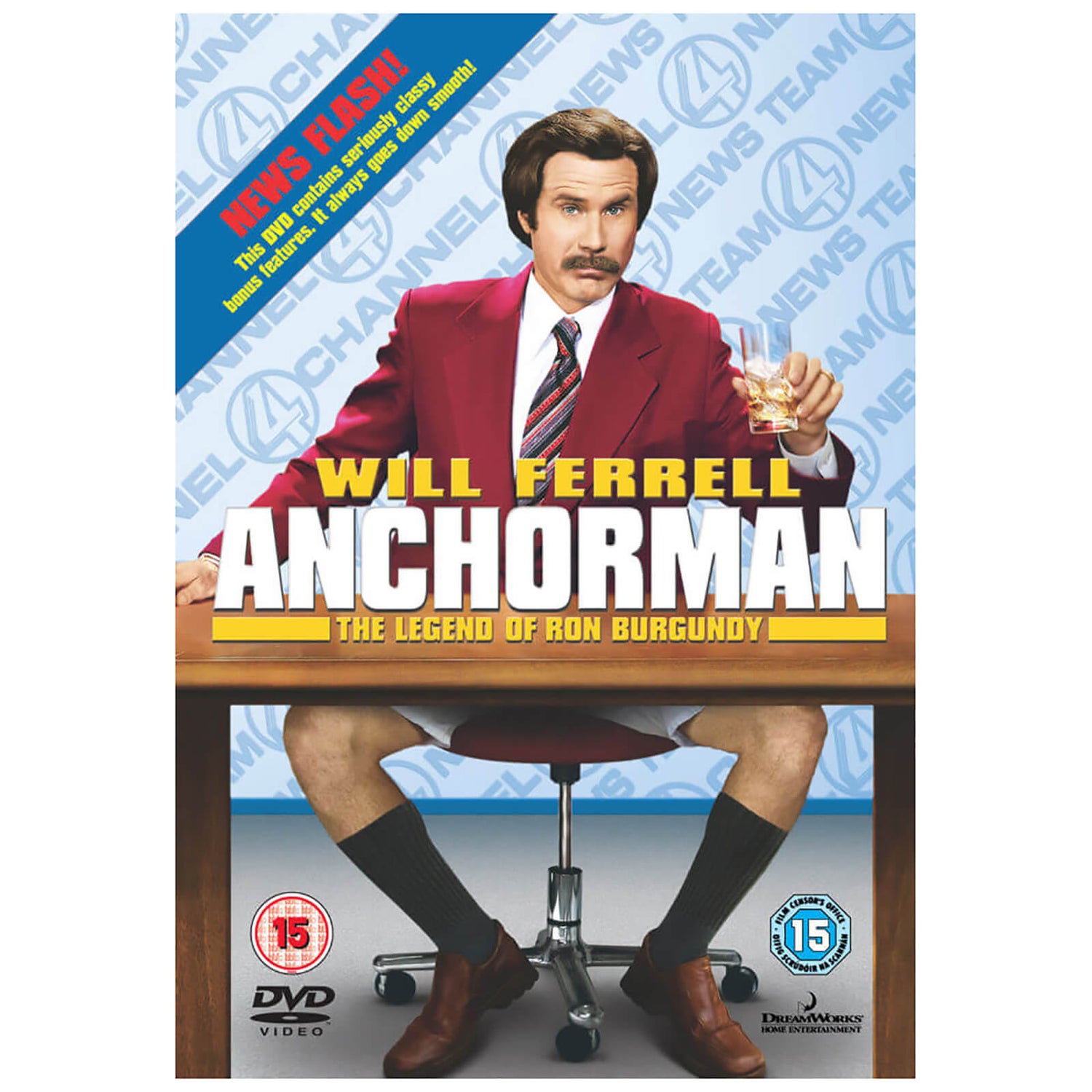Anchorman: The Legend of Burgundy DVD - Zavvi UK