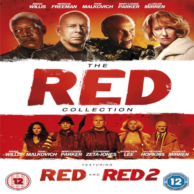 RED 1 and 2 DVD - Zavvi UK