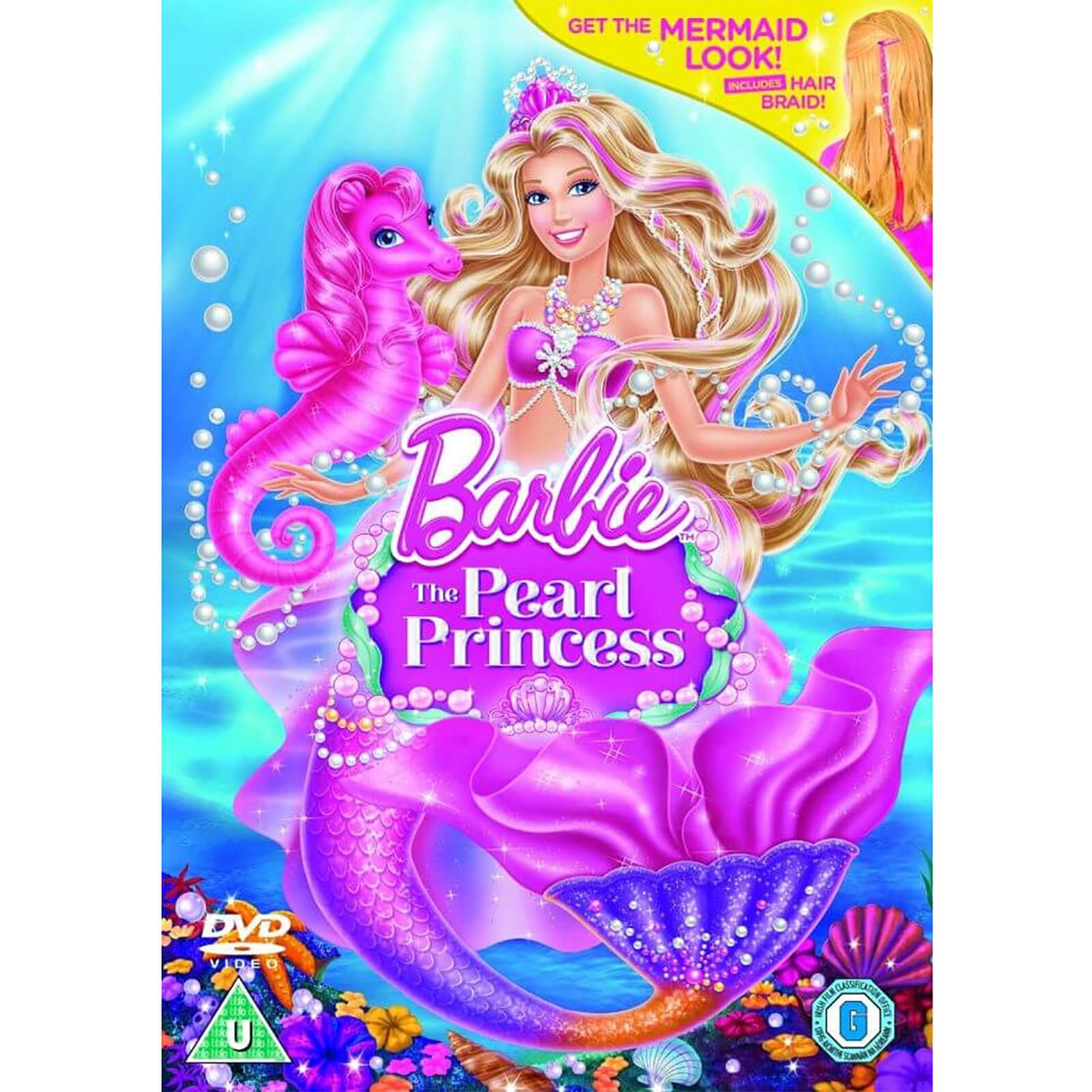 Barbie: The Pearl Princess (Includes Mermaid Hair Braid) DVD - Zavvi UK