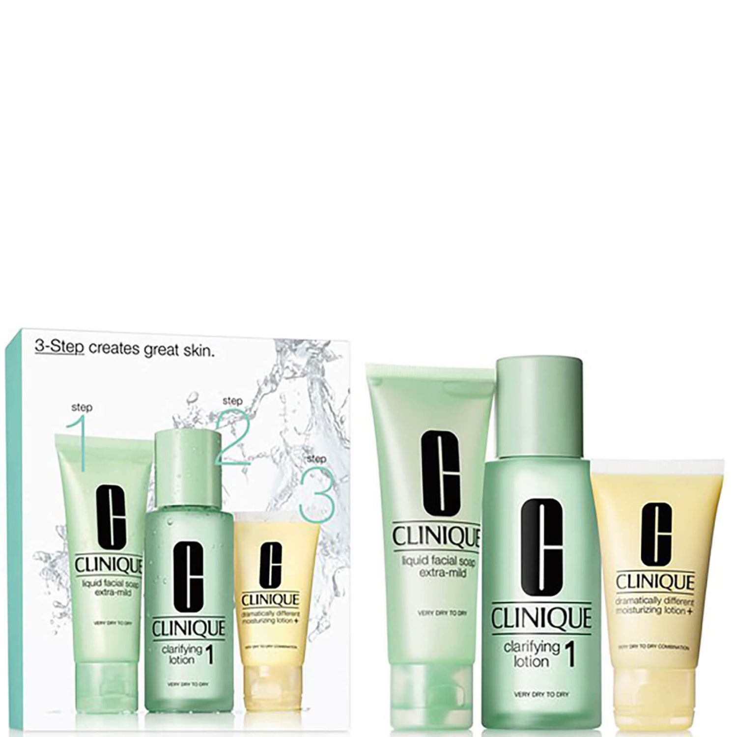 Clinique 3 Step Intro Kit Skin Type 1 - lookfantastic