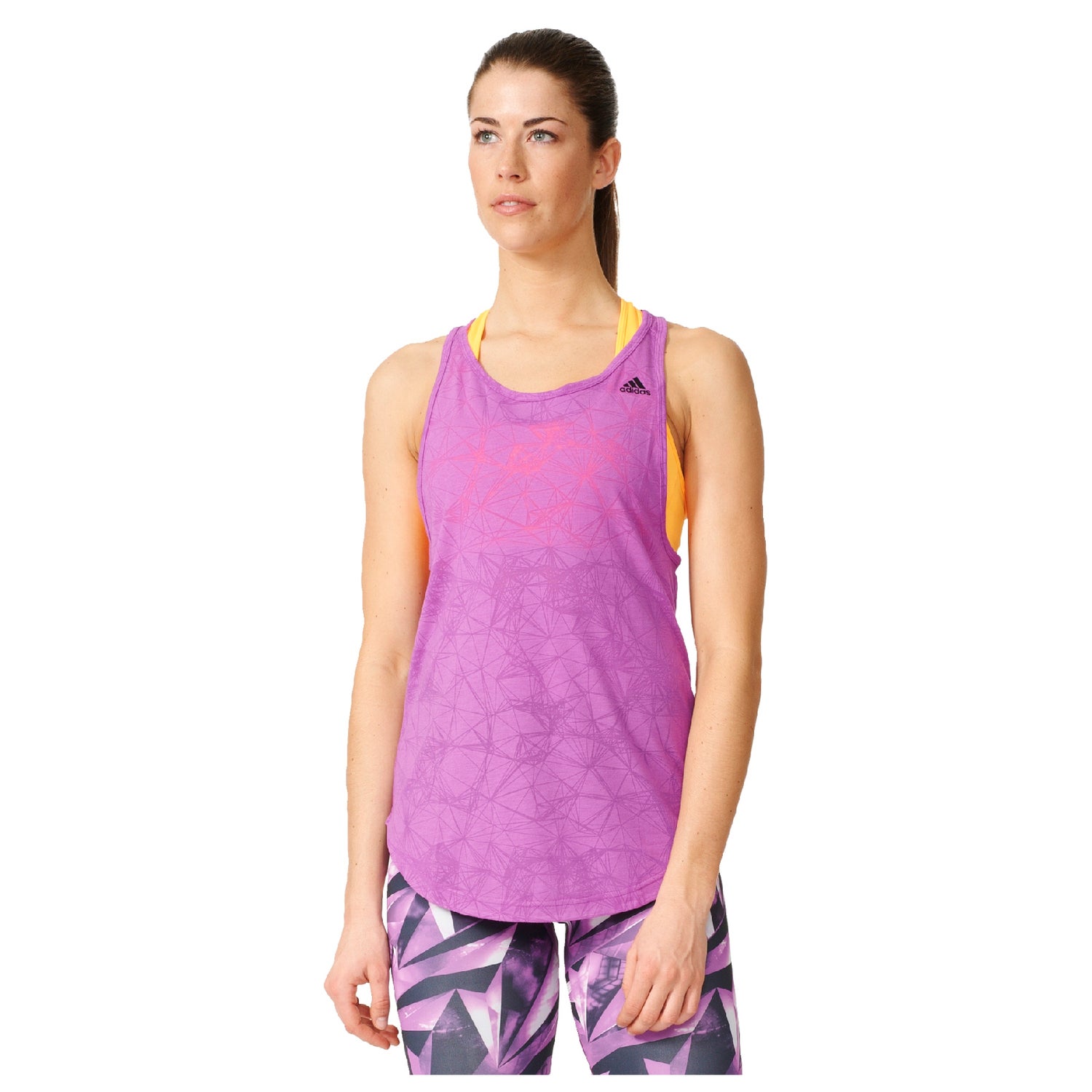 adidas Women's Deep Armhole Training Tank Top - Purple | TheHut.com