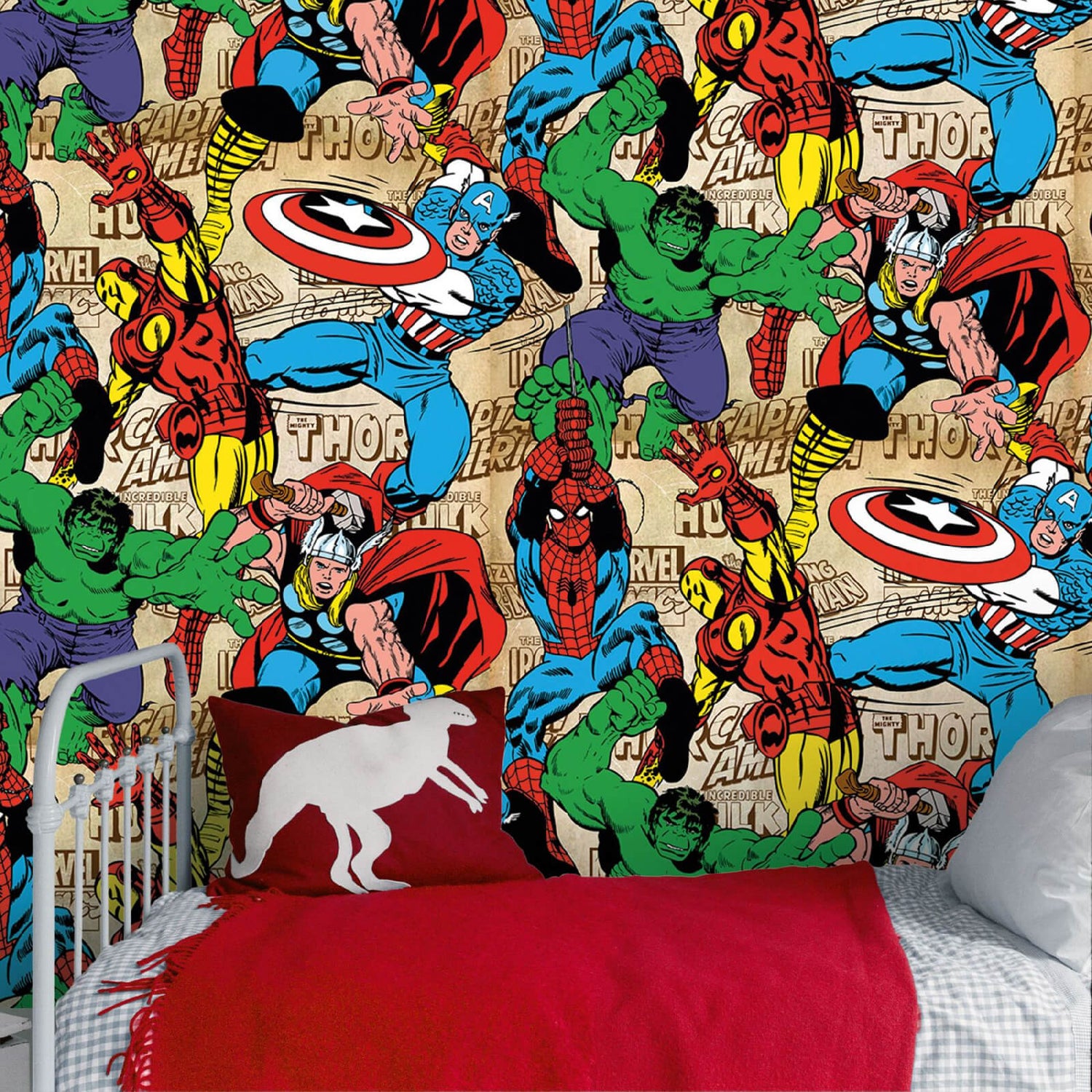marvel feature wall
