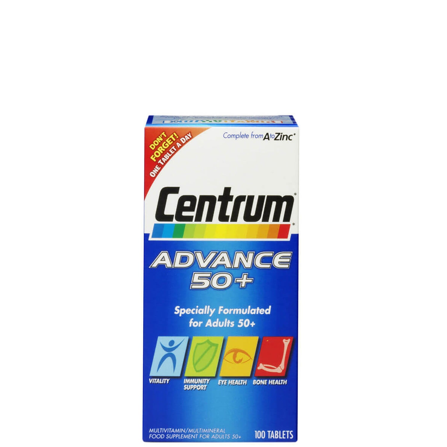 Centrum Advance 50 Plus Multivitamin Tablets - (100 Tablets ...