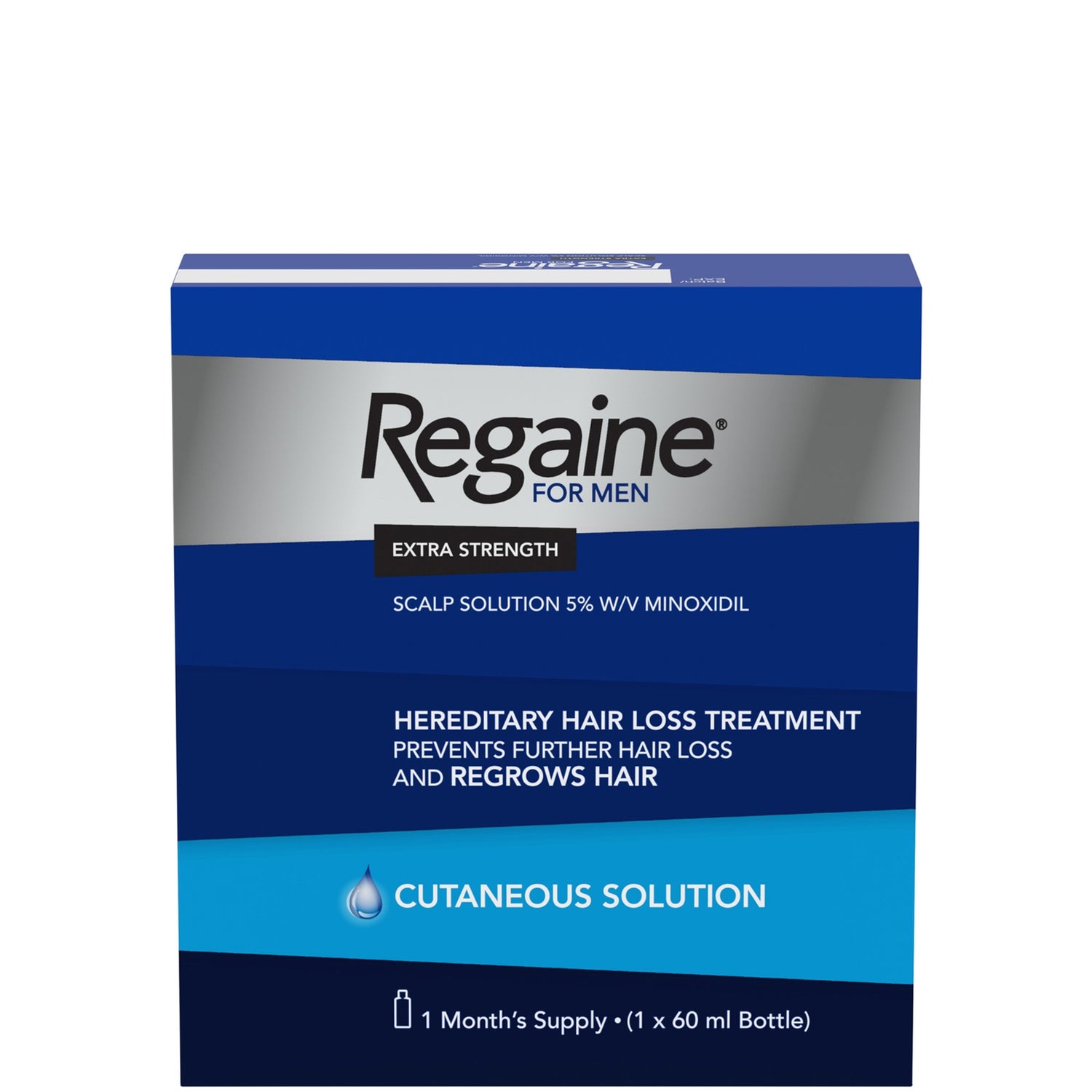 Regaine Men's Extra Strength Hair Loss and Hair Regrowth Solution 60ml ...