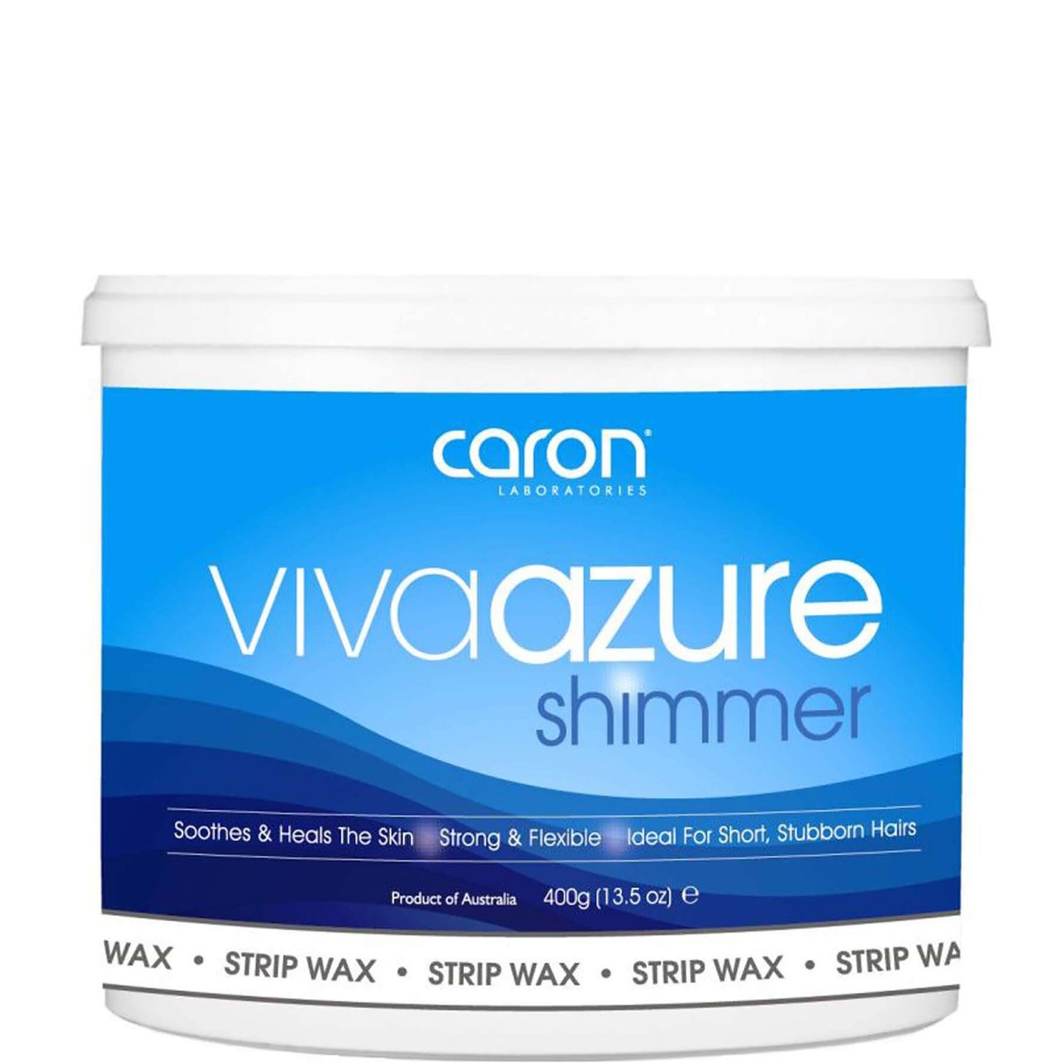 Caronlab Viva Azure Shimmer Microwaveable Strip Wax 400ml ...