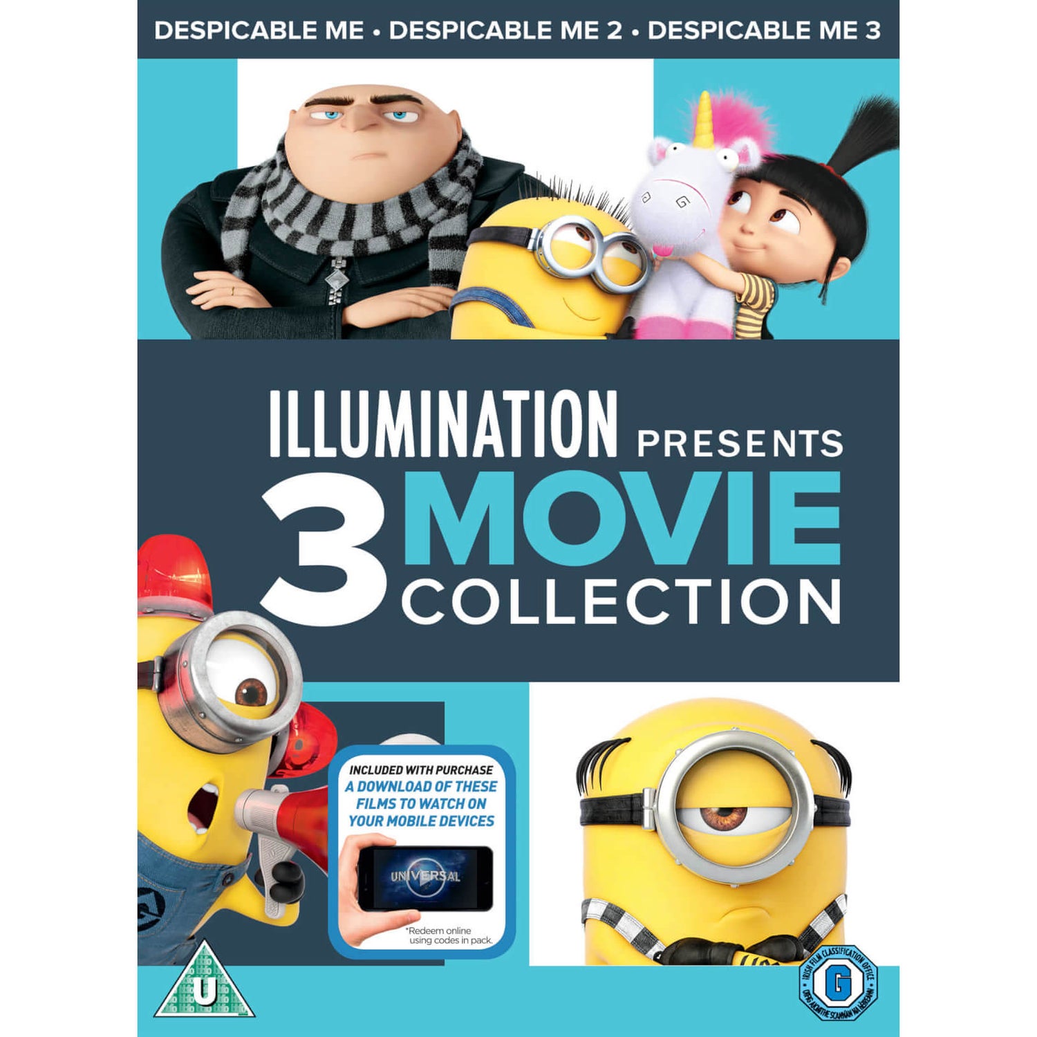Despicable Me 1-3 Boxset (Includes Digital Download) DVD - Zavvi UK