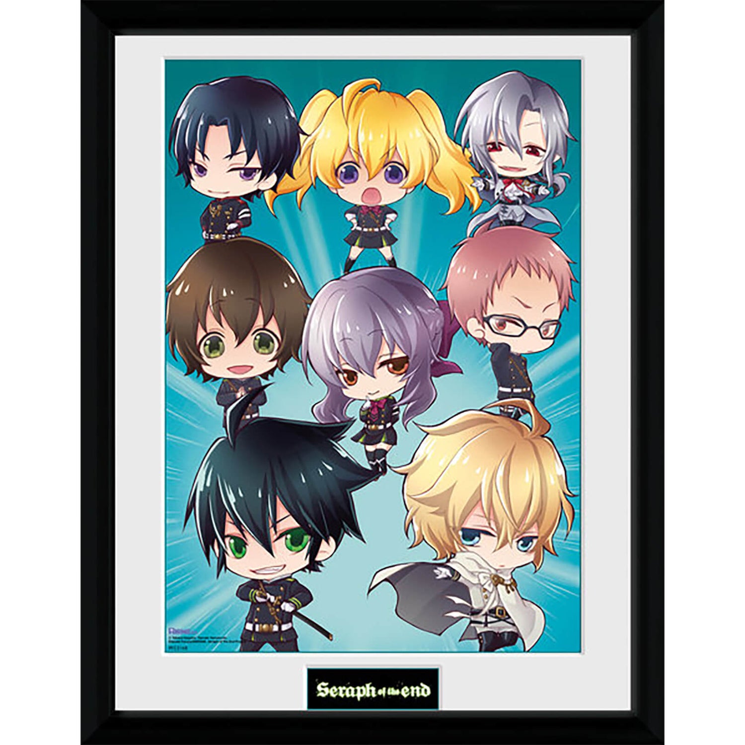 Seraph of the End Chibi - 16 x 12 Inches Framed Photograph Merchandise ...