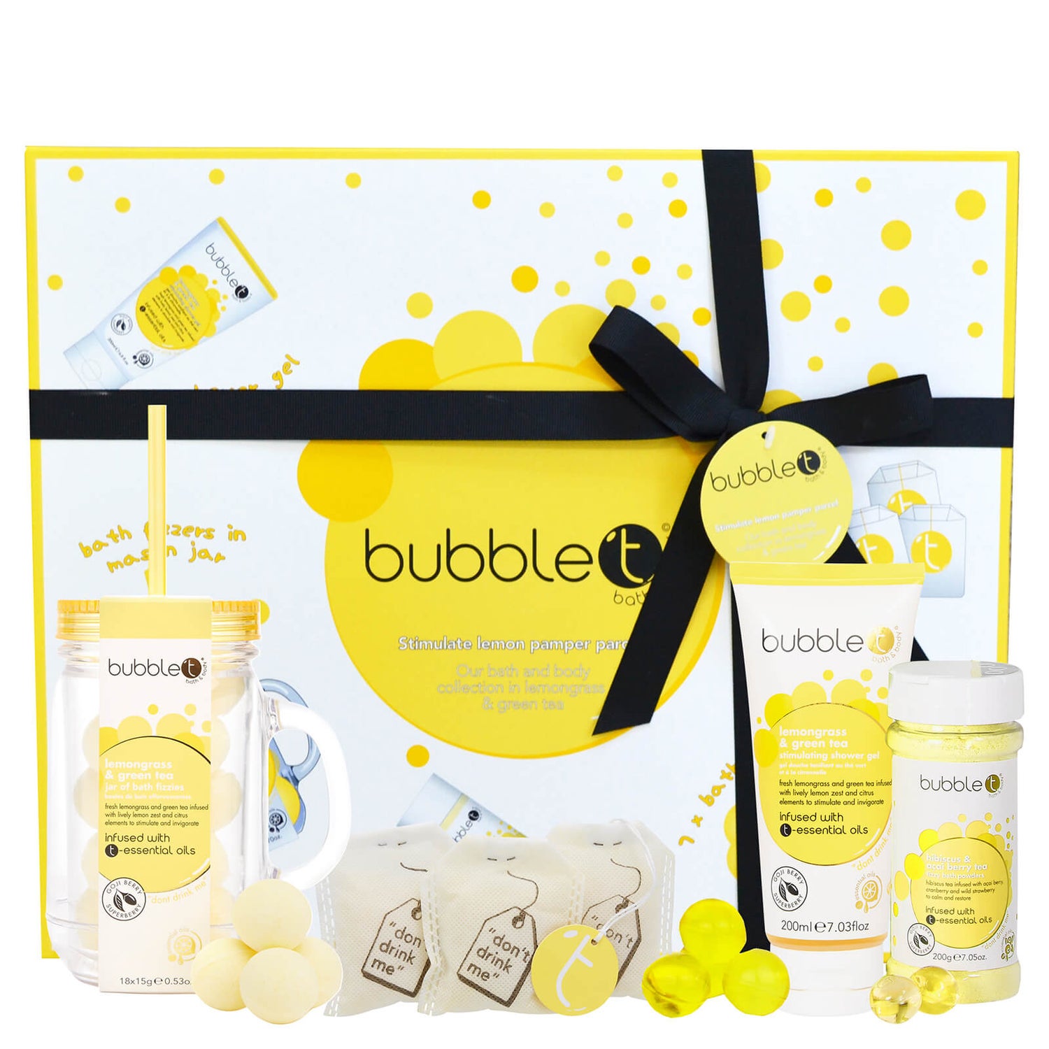 Bubble T Pamper Parcel - Yellow 600g | LOOKFANTASTIC AU