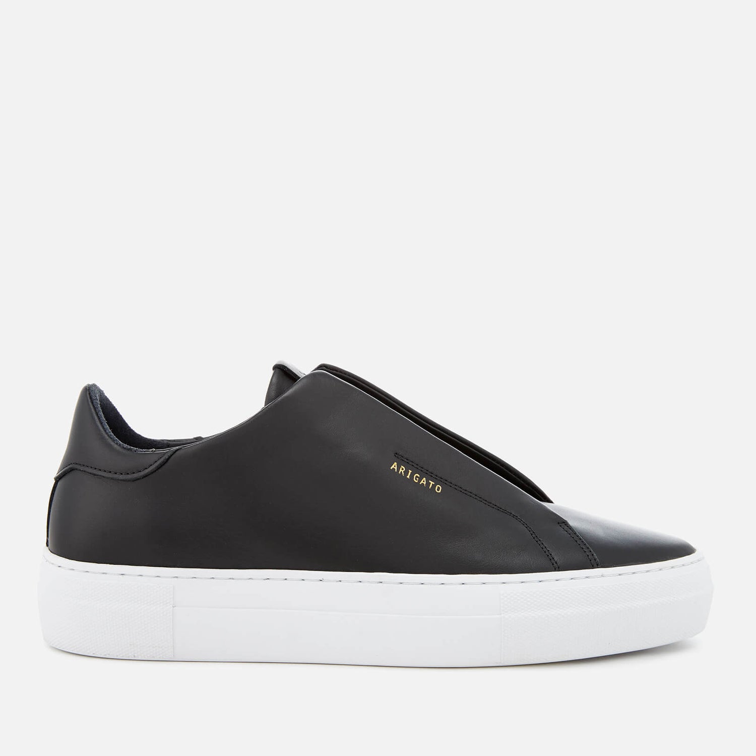 Axel Arigato Men's Clean 90 Laceless Strap Leather Trainers - Black ...