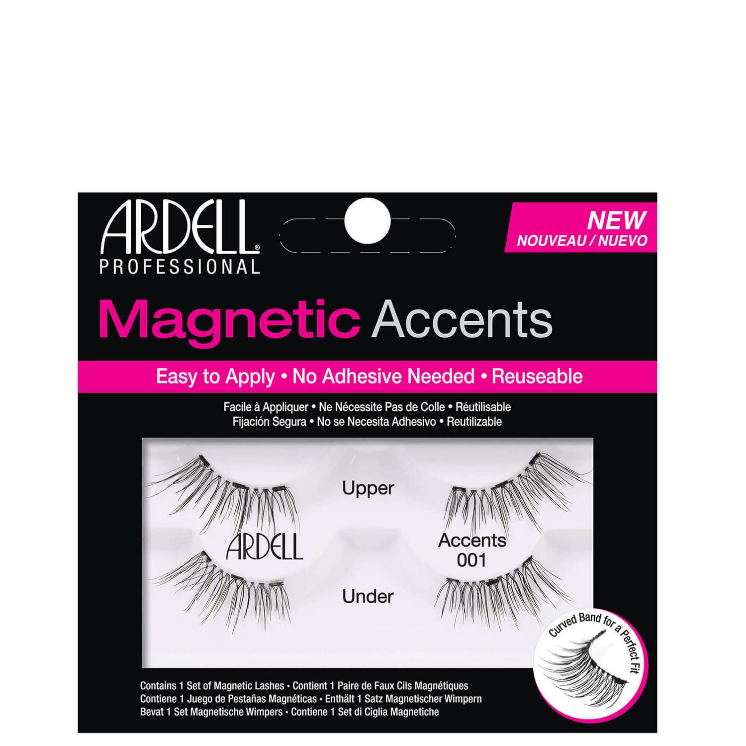 Ardell Magnetic Lash Natural Accents 001 False Eyelashes - LOOKFANTASTIC