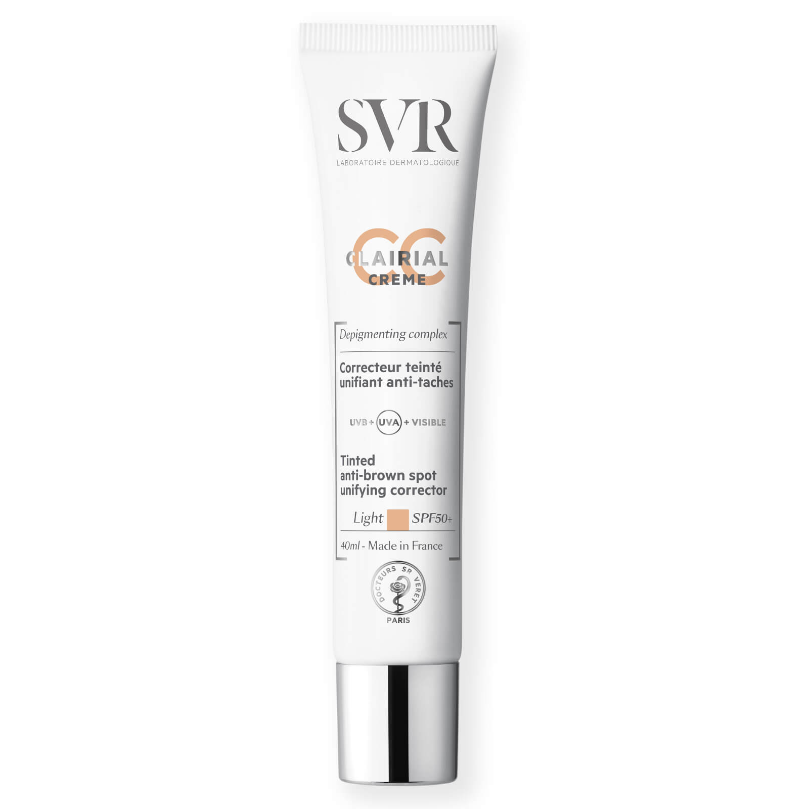 SVR Laboratoires CLAIRIAL CC Crème Sun Protection – Light SPF 50+ 40 ml ...
