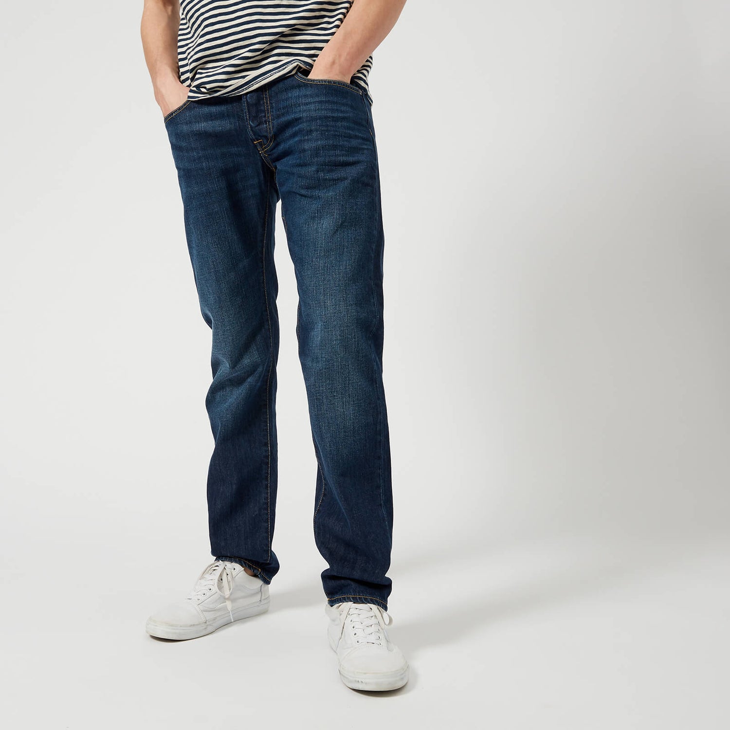 Edwin Men's ED-55 Regular Tapered Jeans - Mid Coal Wash | TheHut.com