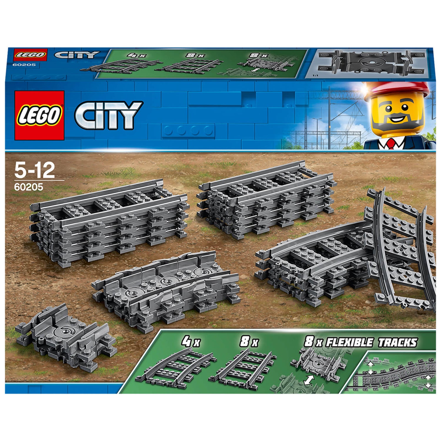 LEGO City: Tracks 20 Pieces Set (60205) Toys - Zavvi UK