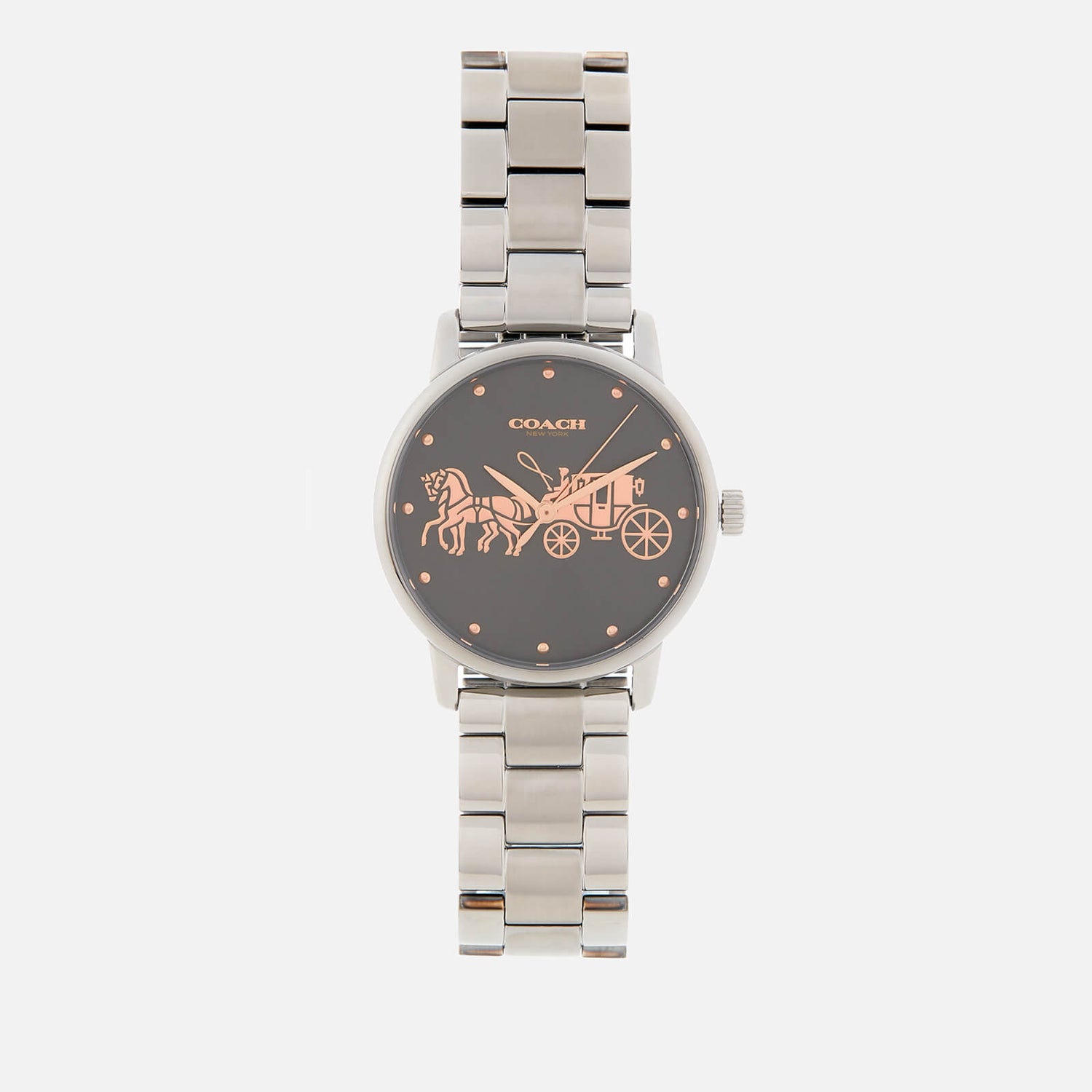 Coach Women's Grand Classic Logo Watch - Gun Metal