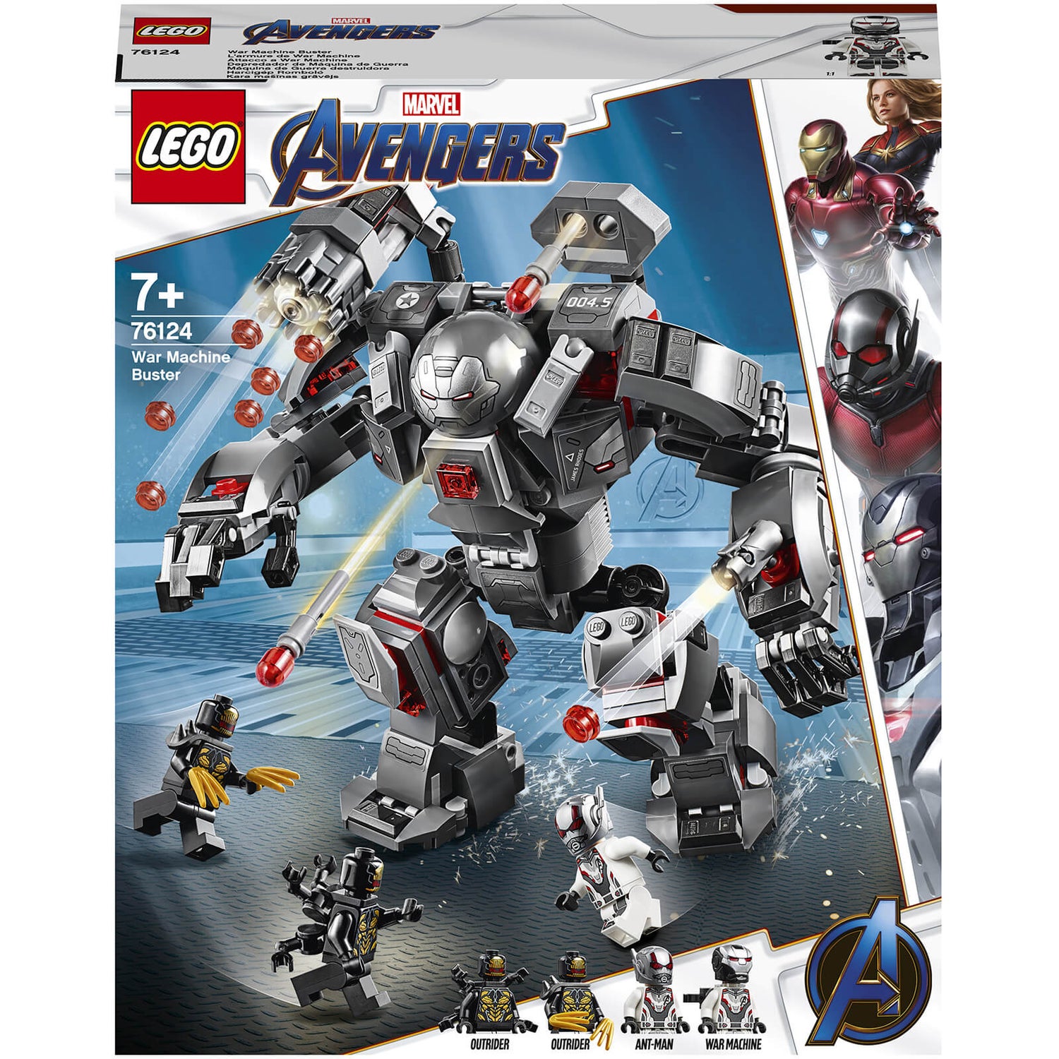 LEGO Marvel Avengers War Machine Buster Action Figure (76124) Toys ...