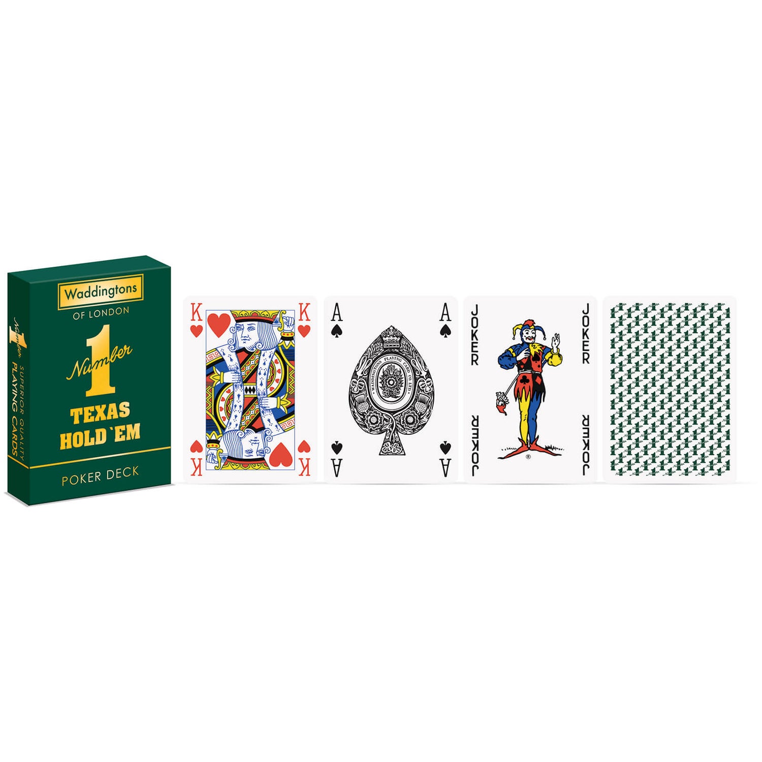 Waddingtons Number 1 Playing Cards - Texas Hold Em Edition - IWOOT UK