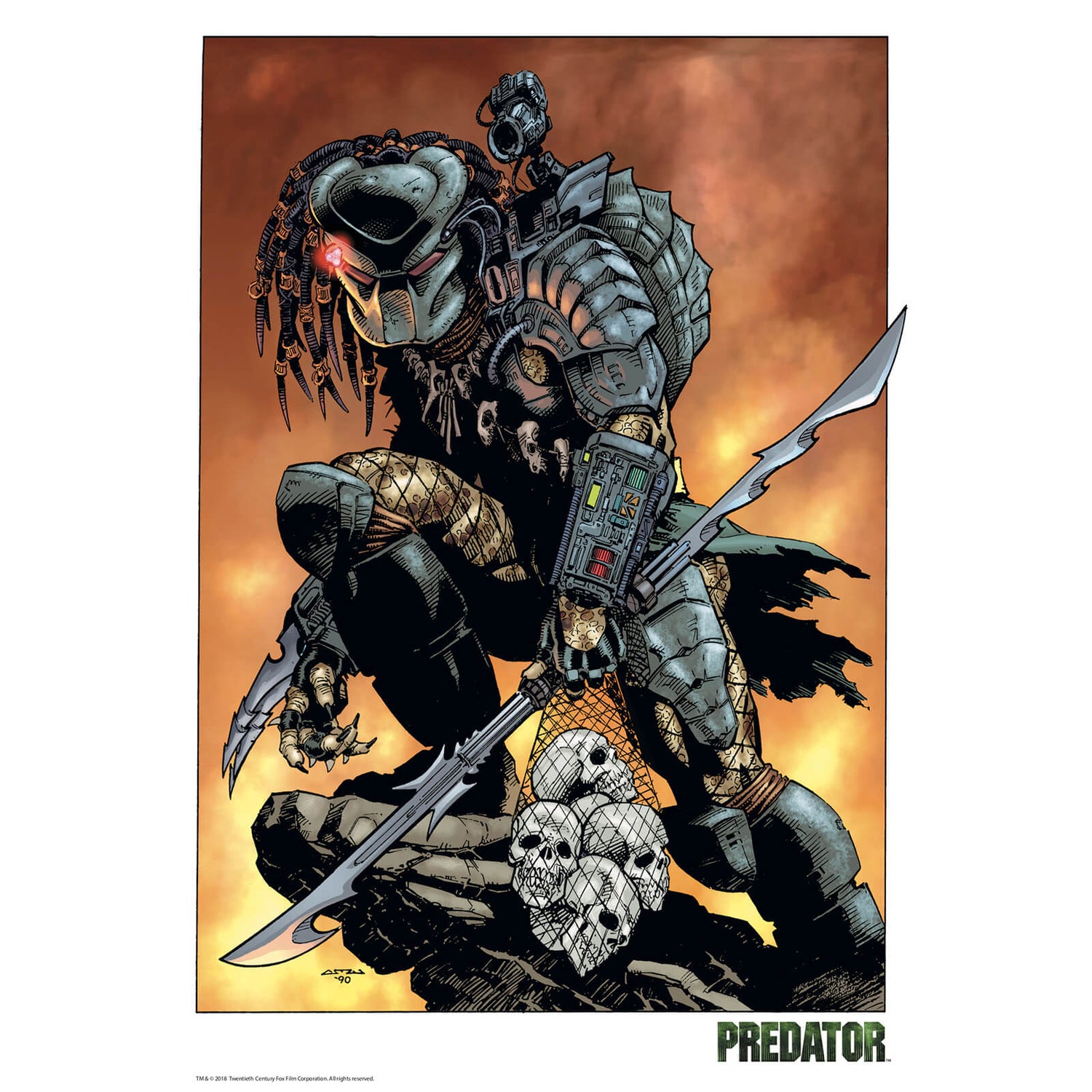 the predator comic art