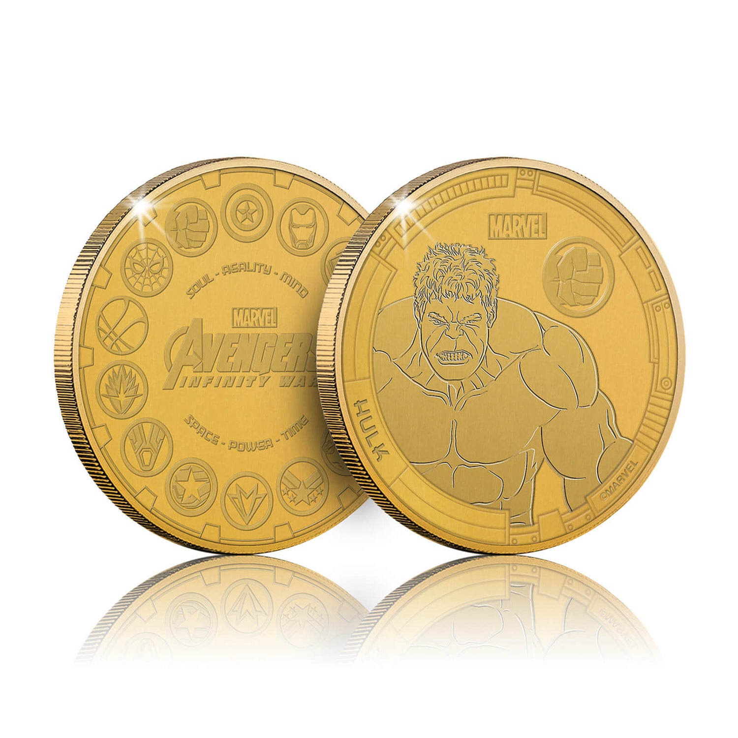 Collectible Marvel Infinity War Commemorative Coin: Hulk - Zavvi ...