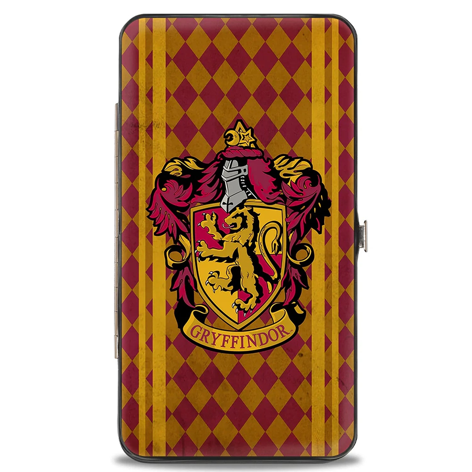 Buckle-Down Harry Potter Gryffindor Crest Stripes Hinged Wallet ...