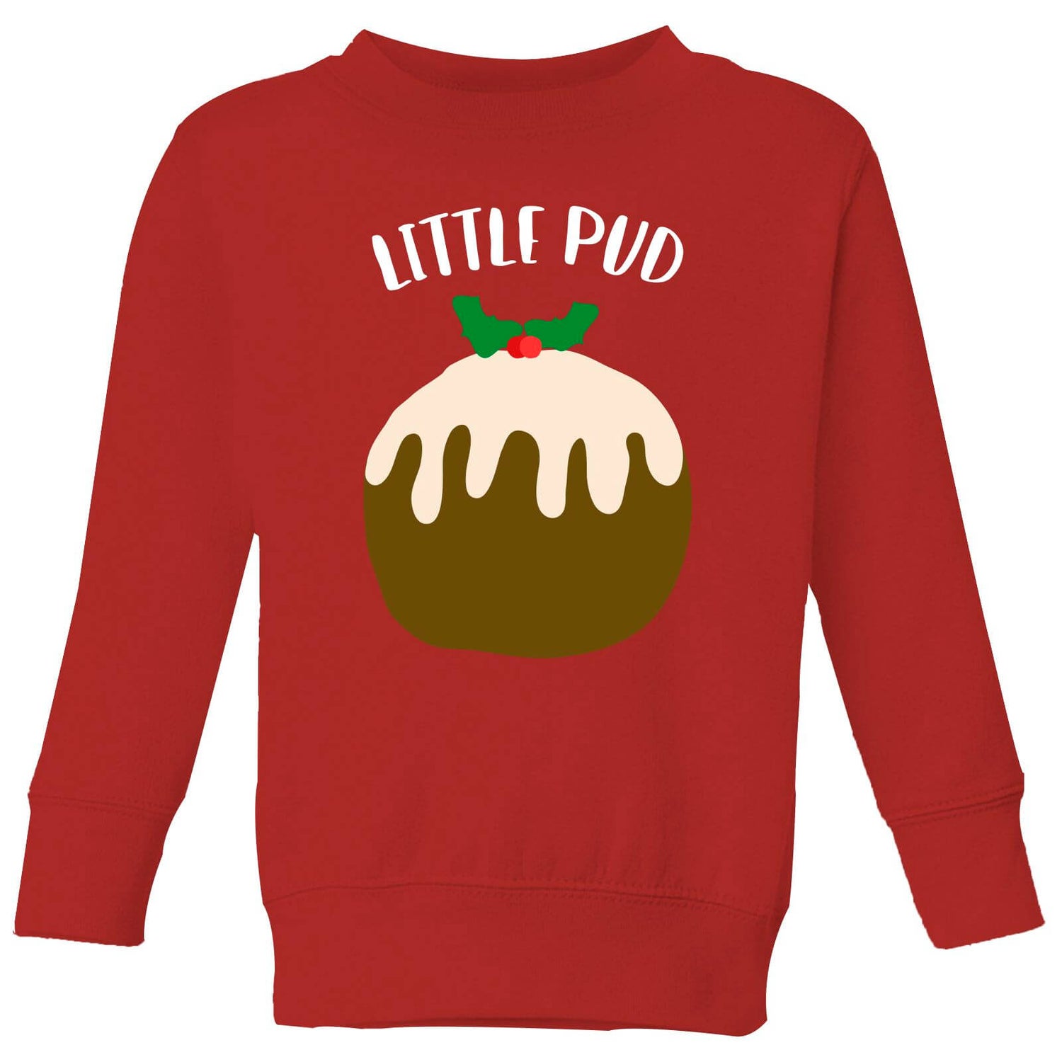 Little Pud Kids' Christmas Sweatshirt - Red - IWOOT UK