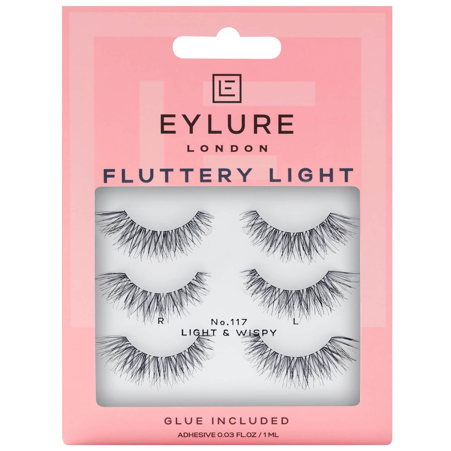Eylure False Lashes - Fluttery Light No. 117 Multipack - Snabb leverans