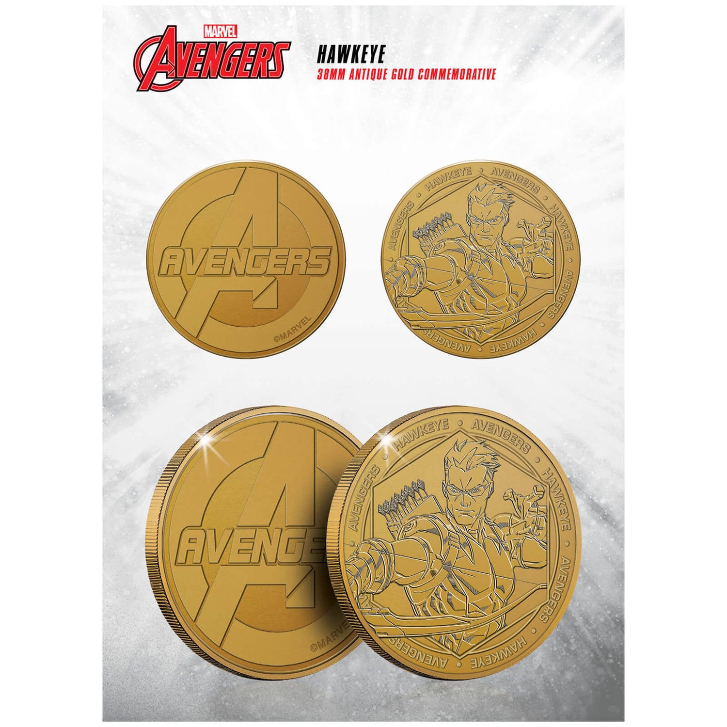 Marvel Hawkeye Collectable Evergreen Commemorative Coin Merchandise ...