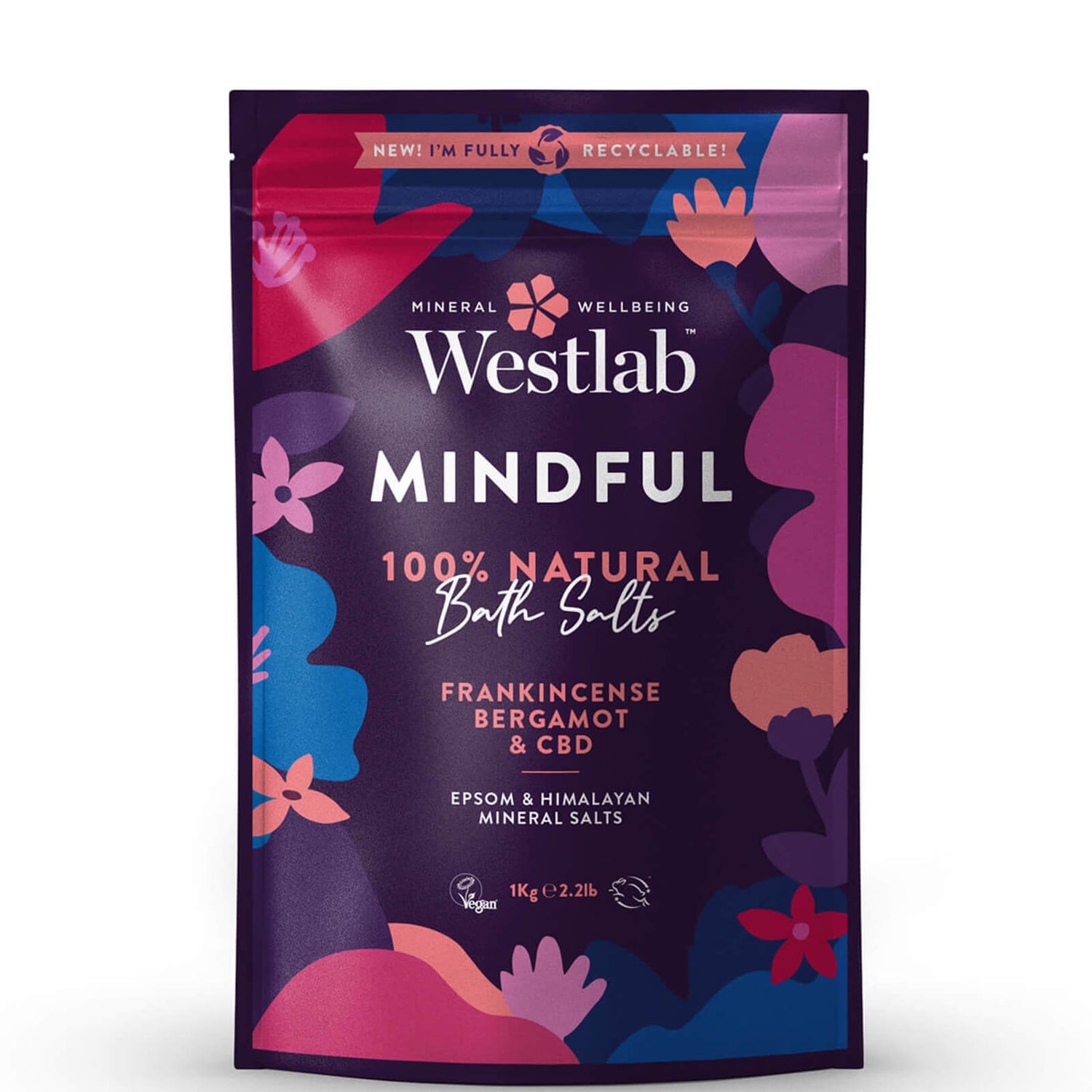 Westlab Mindful Bathing Salts 1kg - lookfantastic