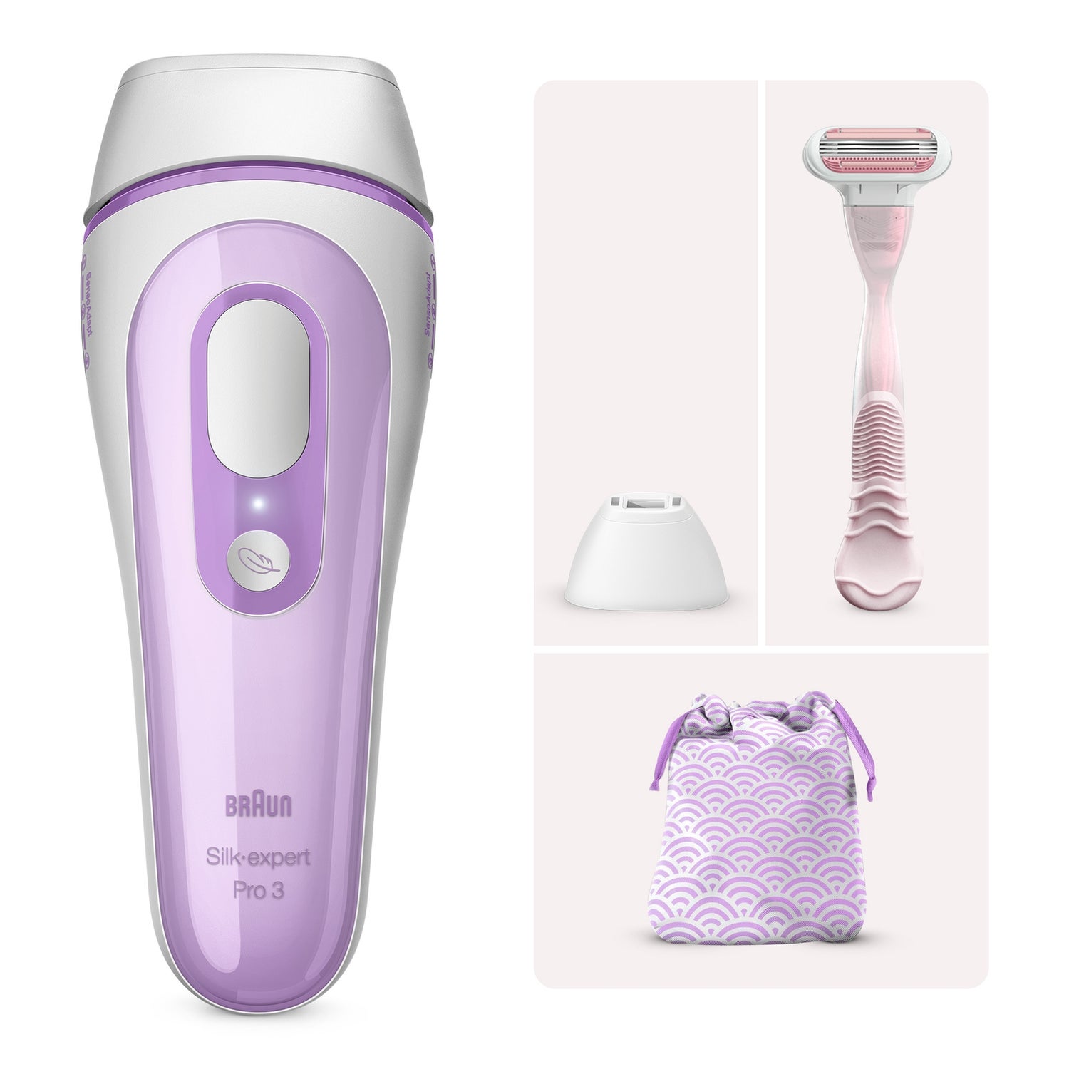 Braun Silk·expert Pro 3 PL3132 IPL, White/Purple - Entrega GRÁTIS