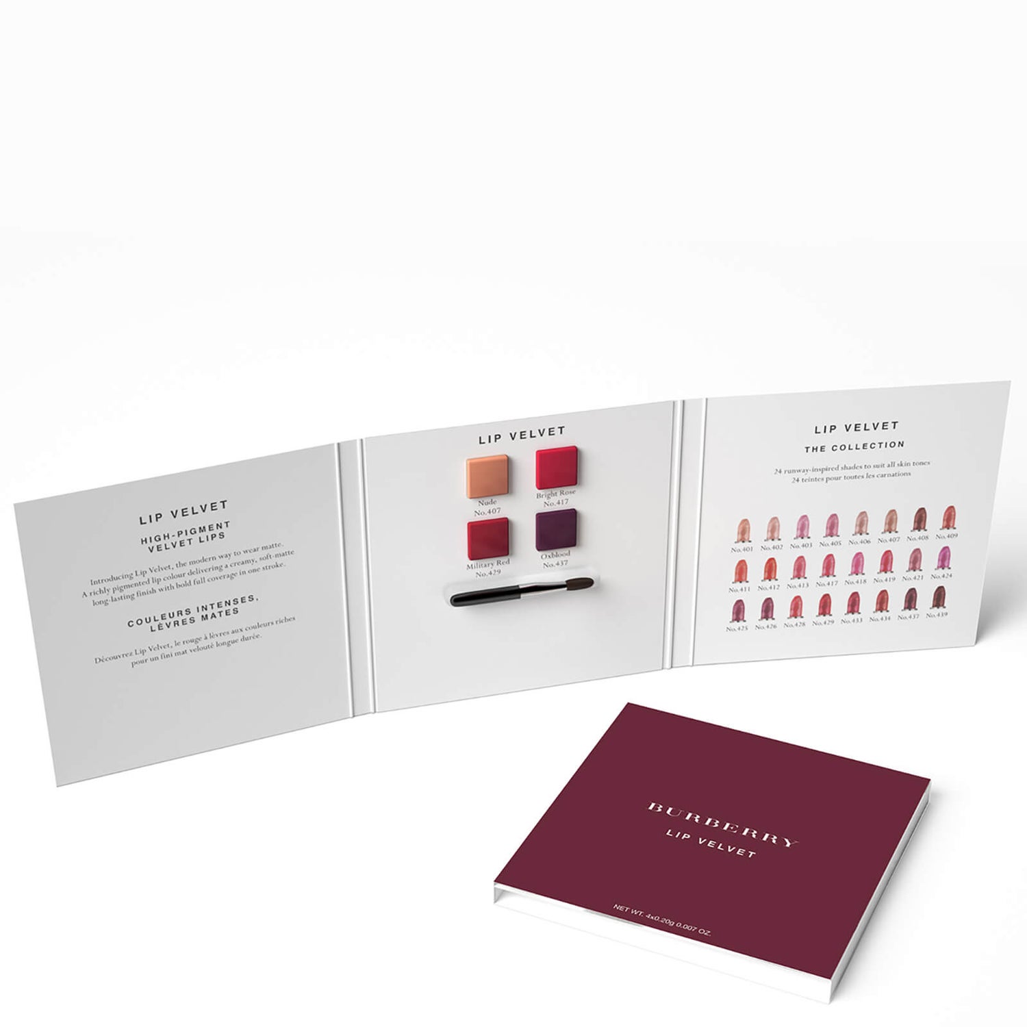 Burberry Lip Velvet Sampling Card - Entrega GRÁTIS