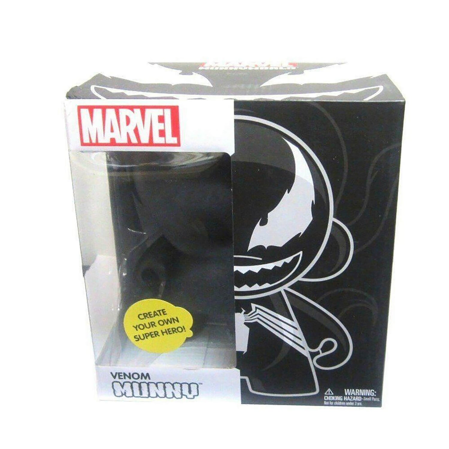 Kidrobot Munnyworld 7 Inch Marvel Venom Munny DIY Vinyl Figure ...