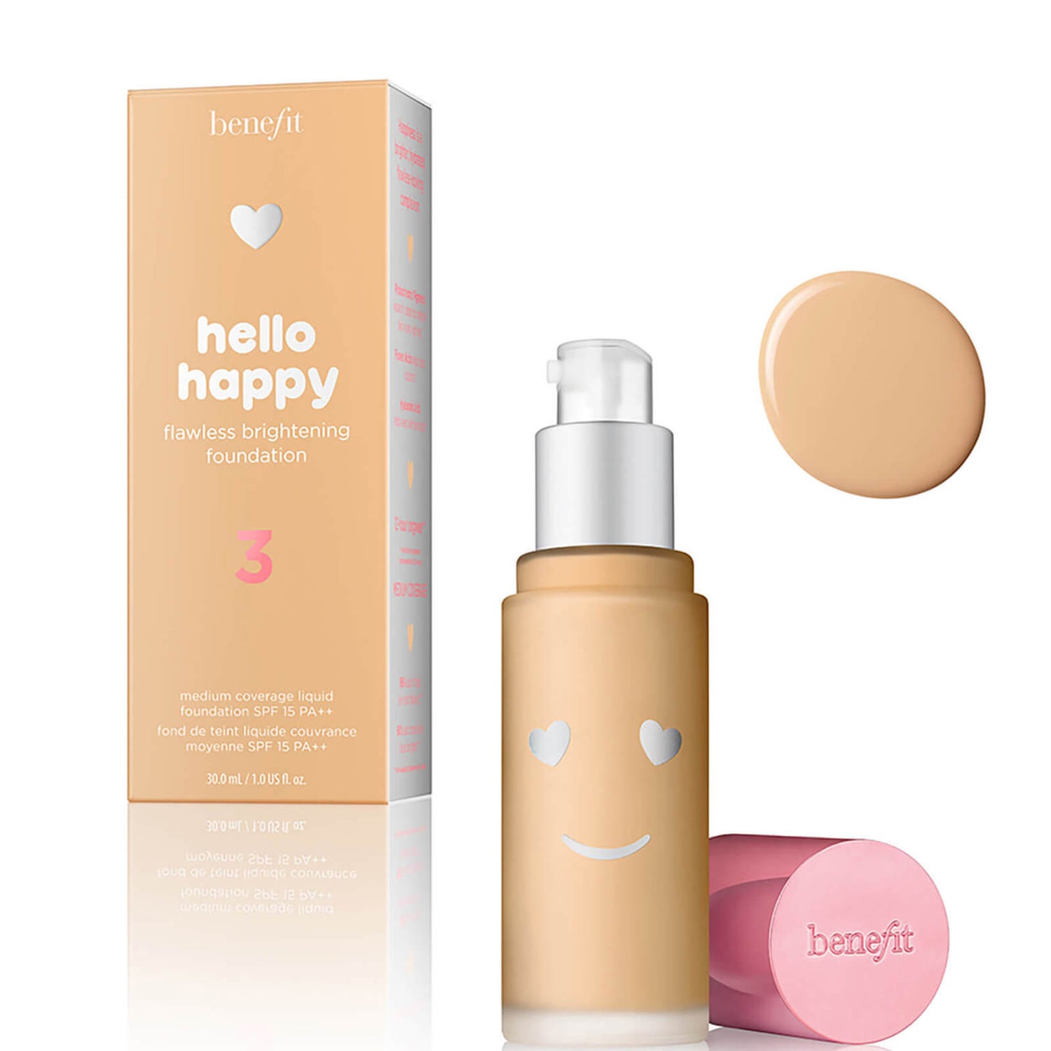 benefit Hello Happy Flawless Liquid Foundation (Various Shades ...