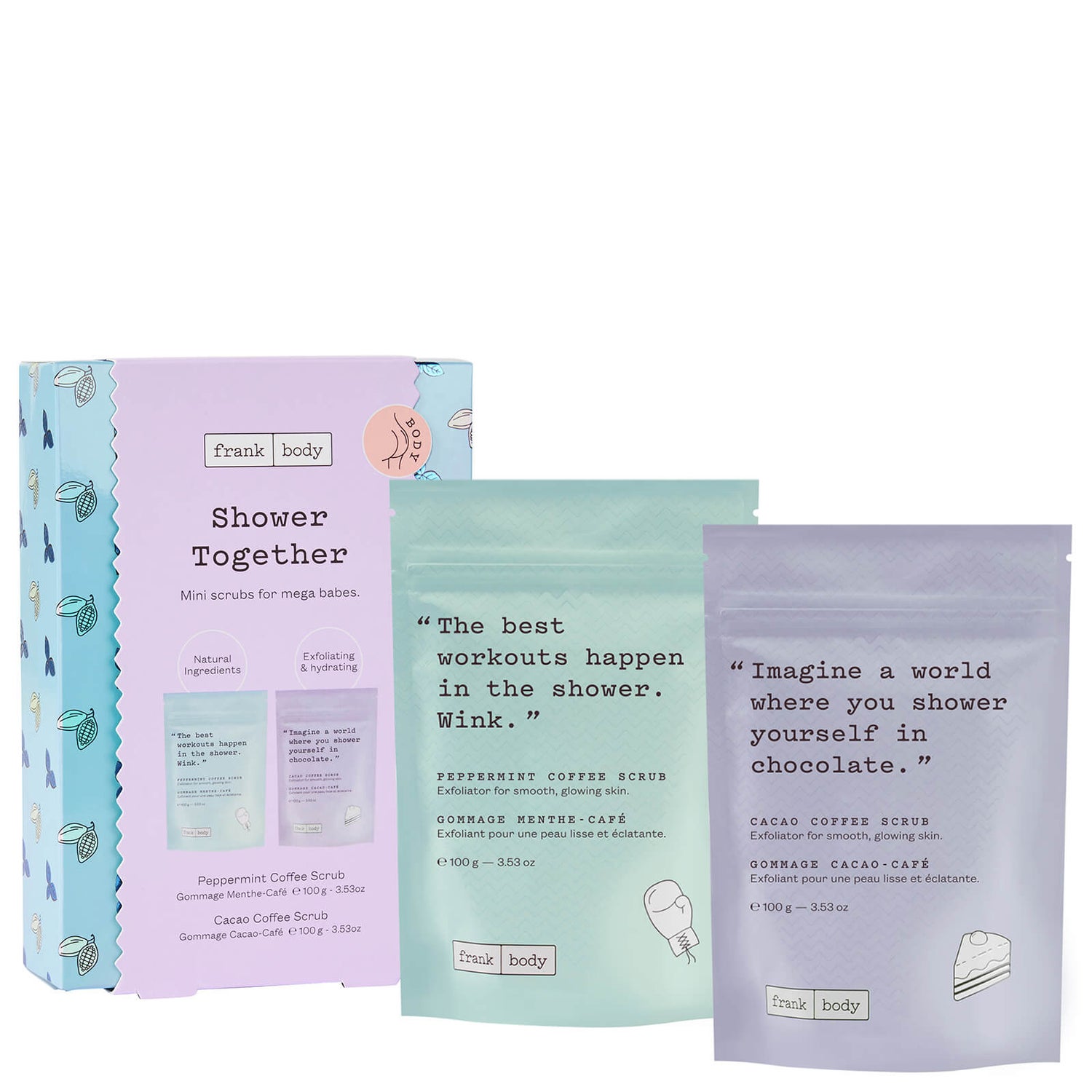 Frank Body Shower Together Peppermint Mocha - Entrega GRÁTIS