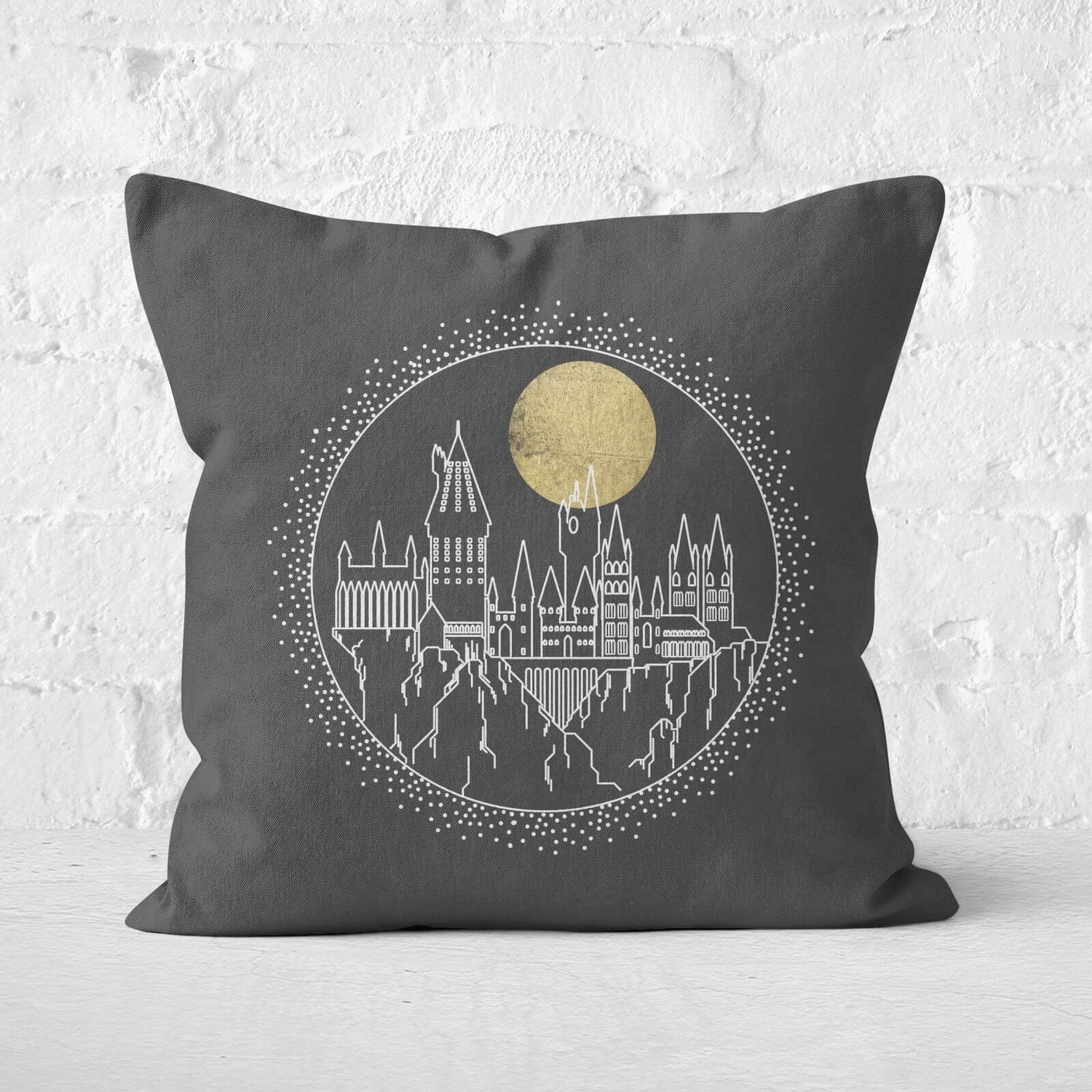 Coussin Harry Potter Poudlard Hogwarts Carré Taille Au Choix