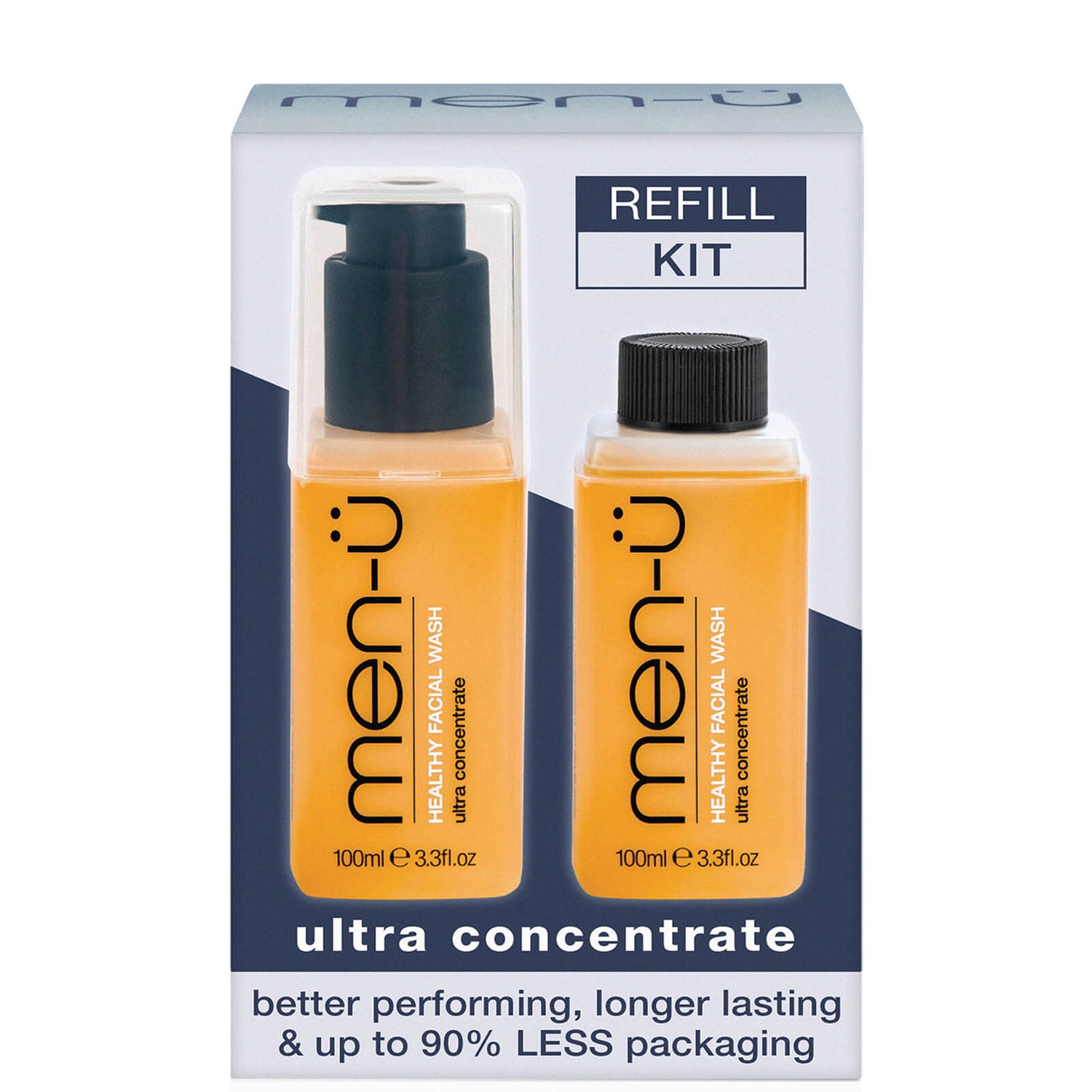 men-ü Healthy Facial Wash Refill Kit - lookfantastic