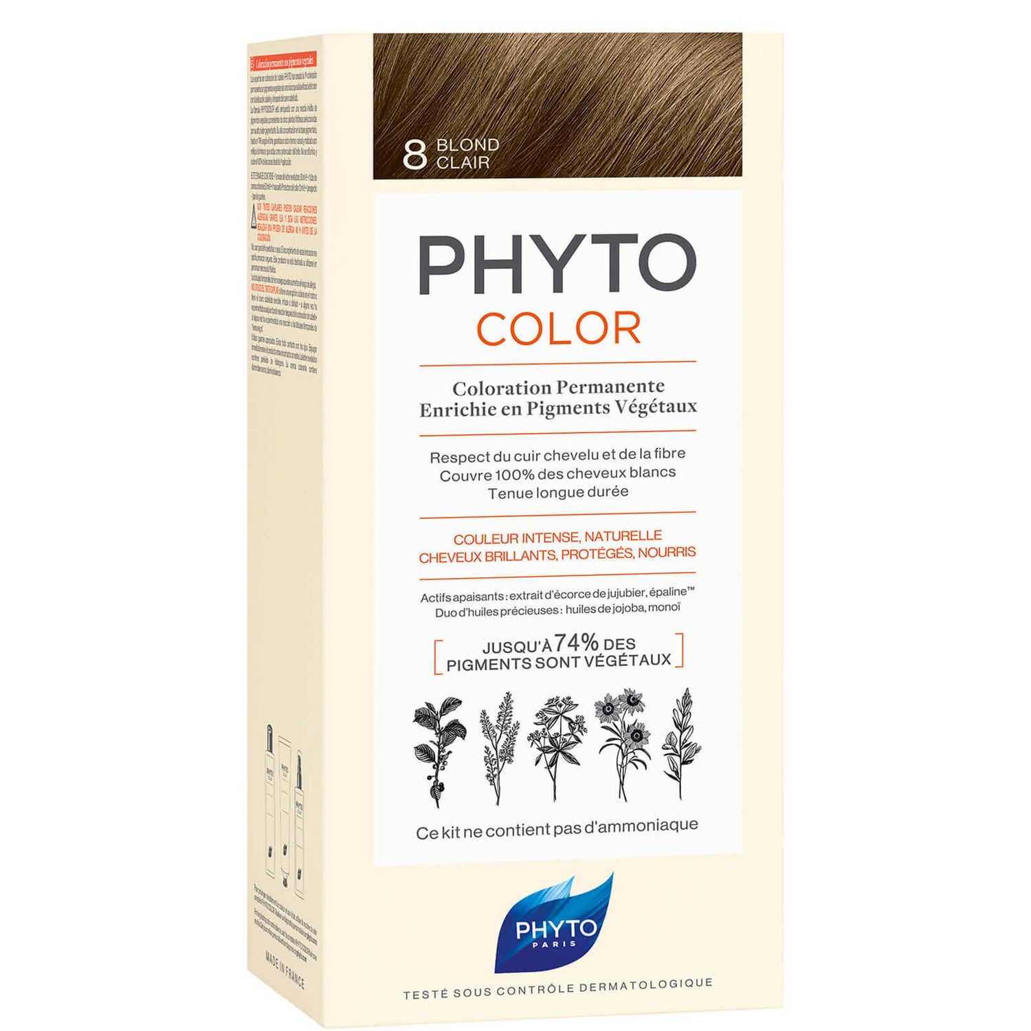 Phyto Hair Colour by Phytocolor - 8 Light Blonde 180g - LOOKFANTASTIC