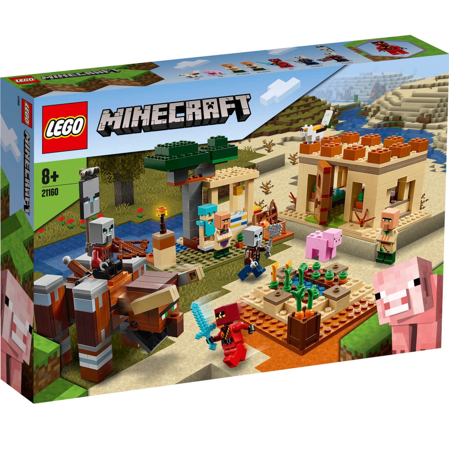 LEGO Minecraft: The Villager Raid Building Set (21160) Toys | Zavvi US