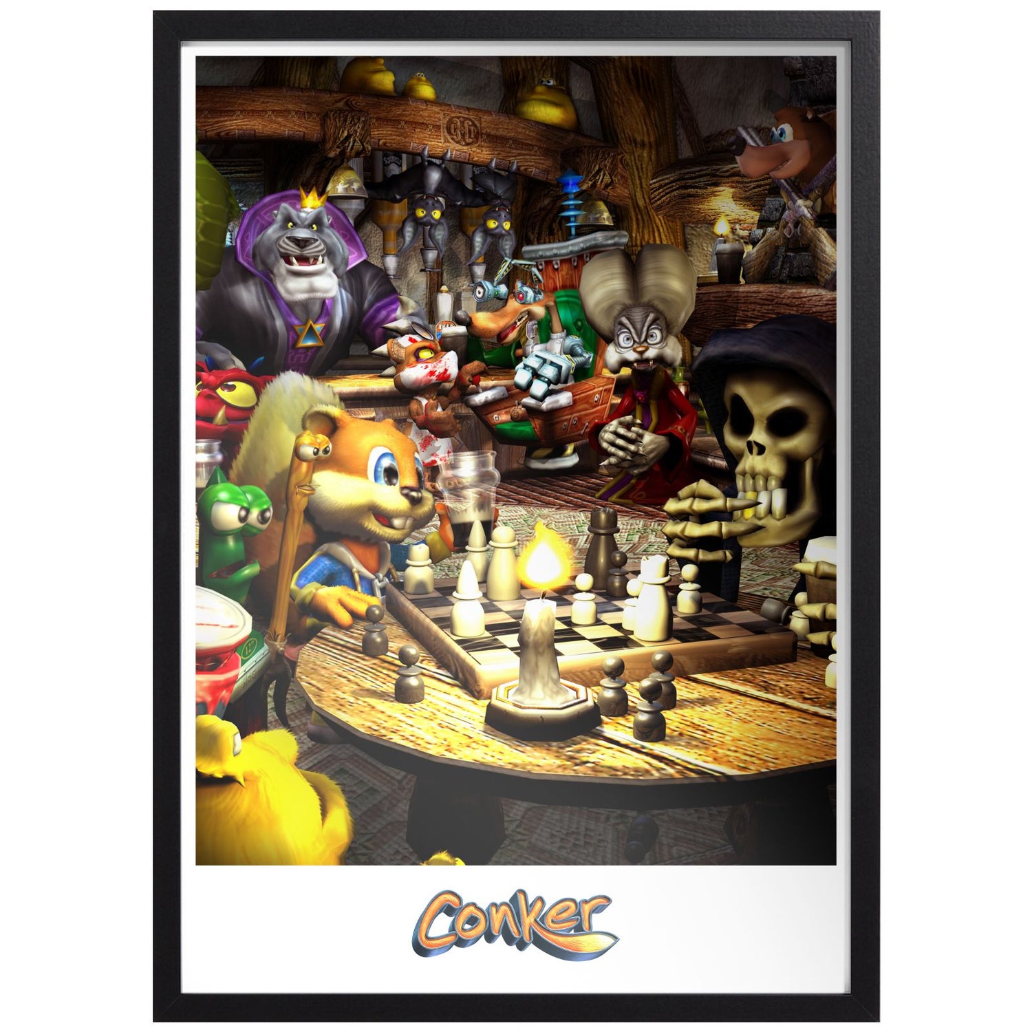 Conker Character Giclee Art Print Homeware | Zavvi Australia