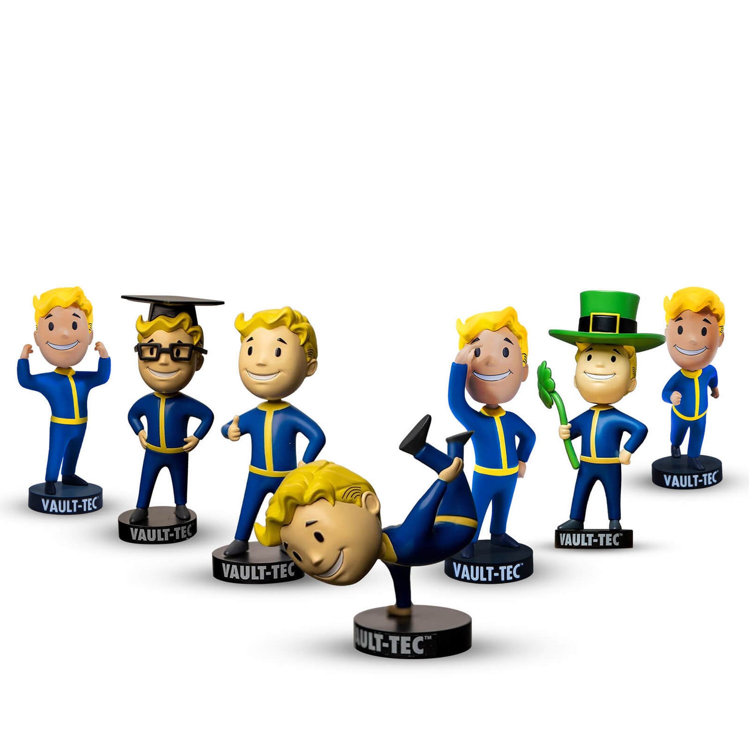 Fallout Vault Boy S.P.E.C.I.A.L. Bobblehead - Complete Set of 7 Mini ...