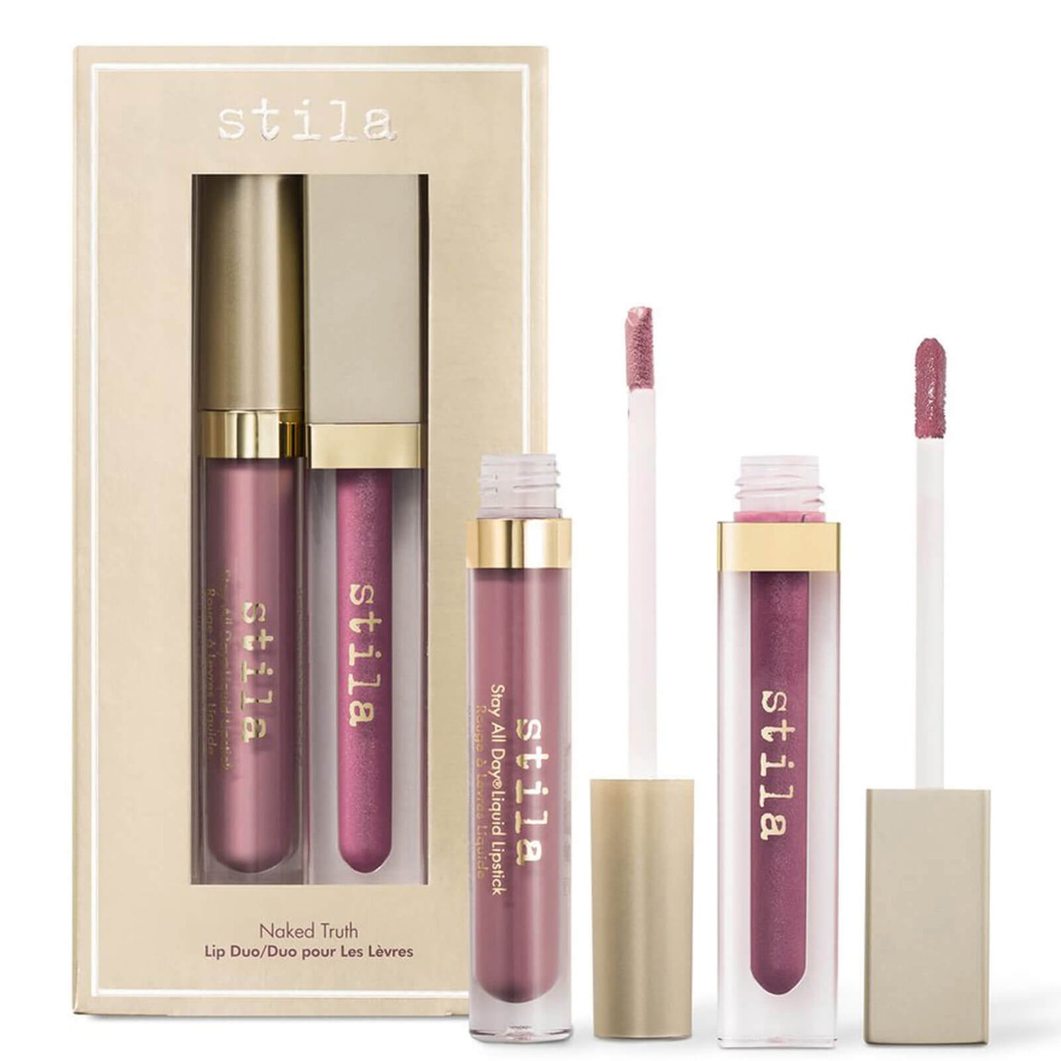 Stila Naked Truth Liquid Lipstick & Lip Gloss Set - Baci & Synergy ...