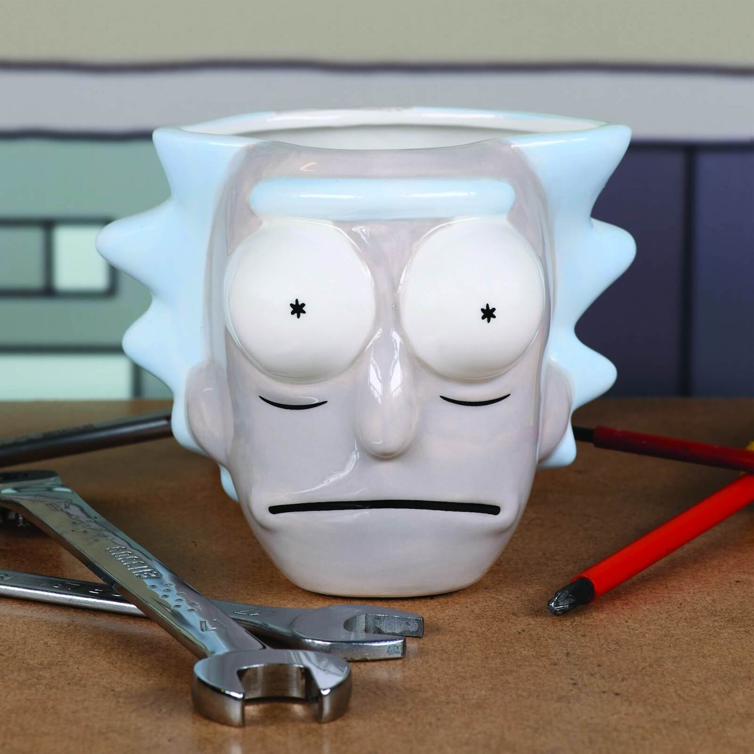 Rick and Morty Rick's Head 3D Sculpted Mug - IWOOT UK