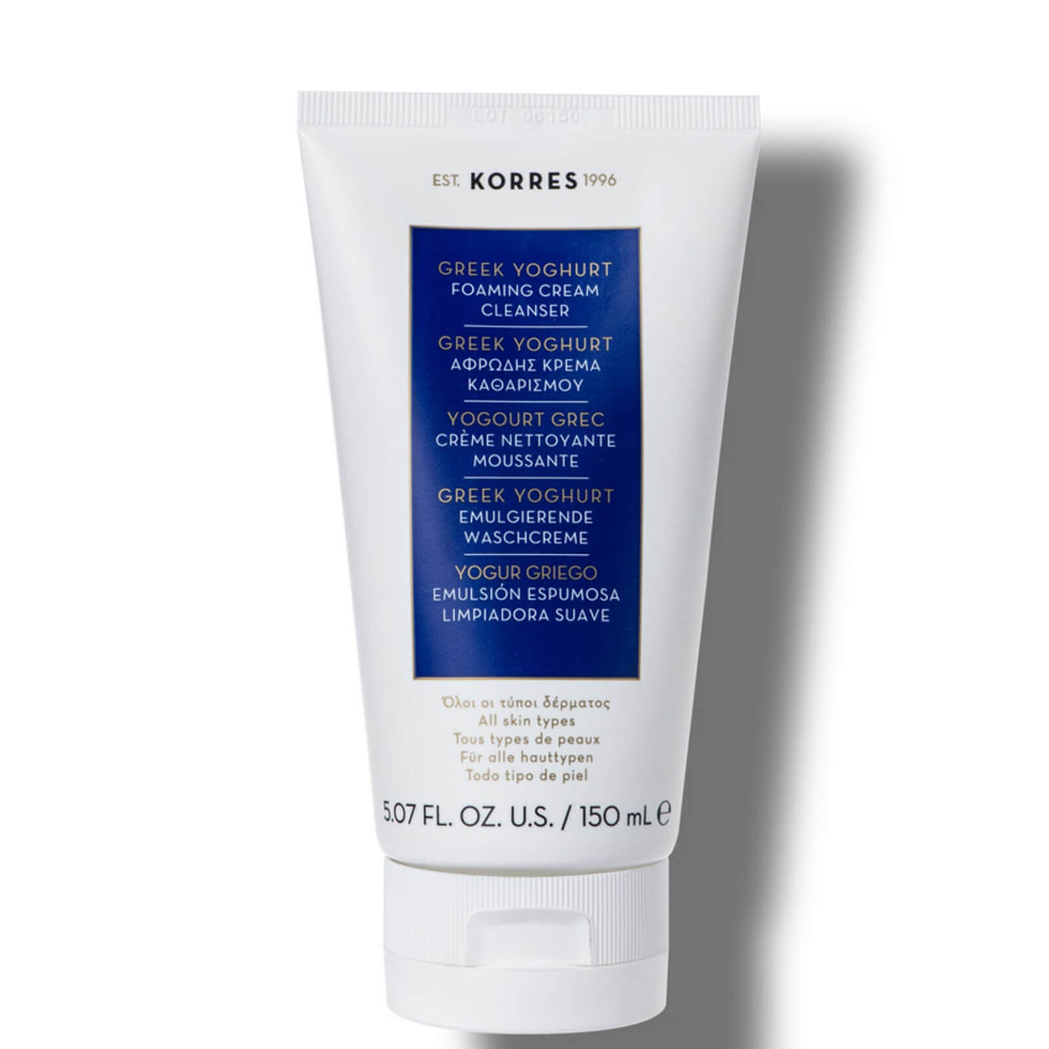 KORRES Greek Yoghurt Foaming Cream Cleanser 150ml - Entrega GRÁTIS