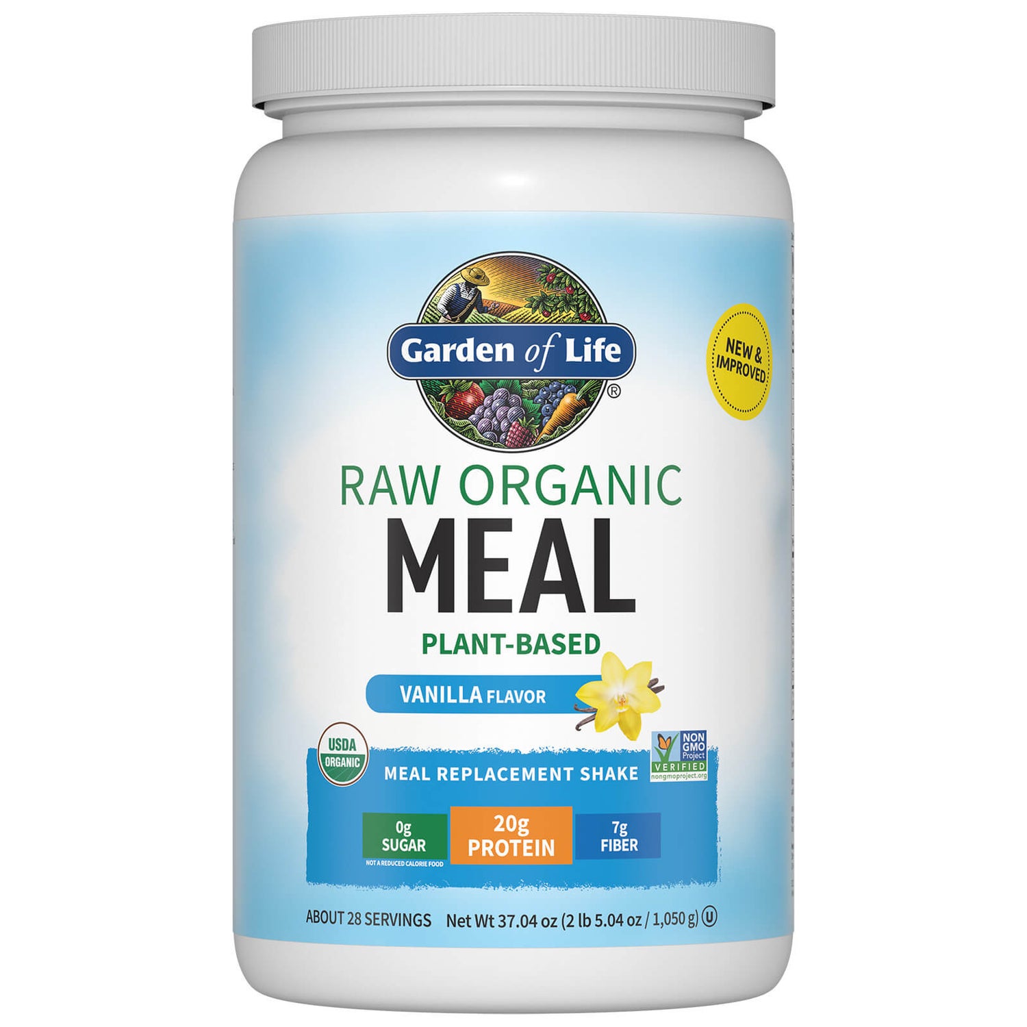 Garden of Life RAW Organic Meal Vanilla 969g Powder | Garden of Life AU