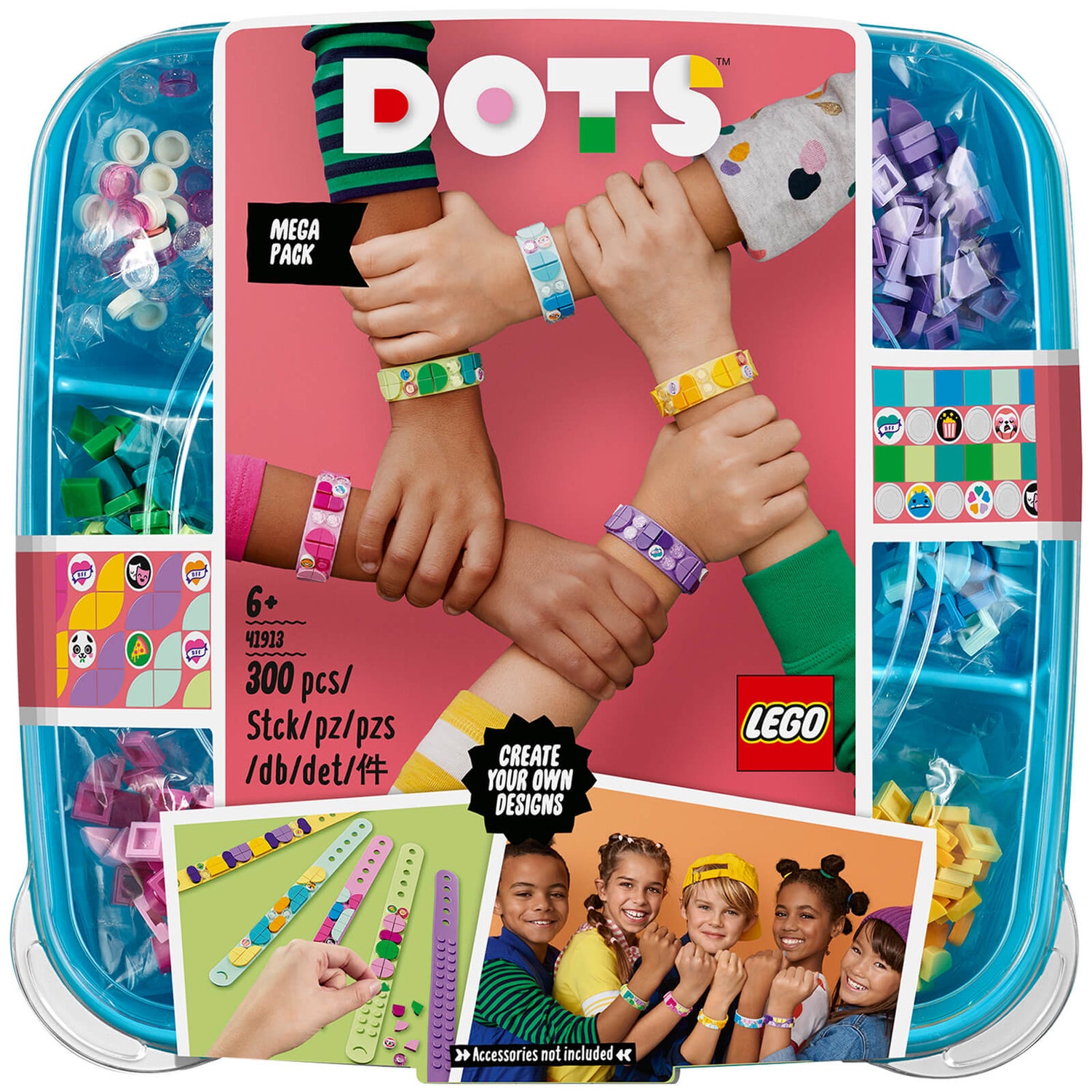 DOTS: Bracelet Mega Pack DIY Jewellery Set by LEGO (41913) - IWOOT UK